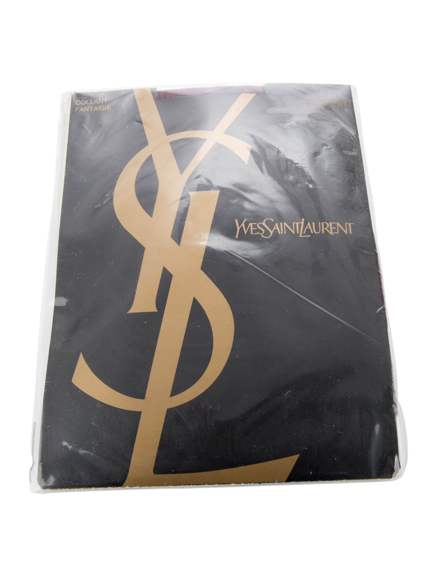 Yves Saint Laurent Pattern Prints Hosiery w/ Tags - Burgundy Hosiery ...