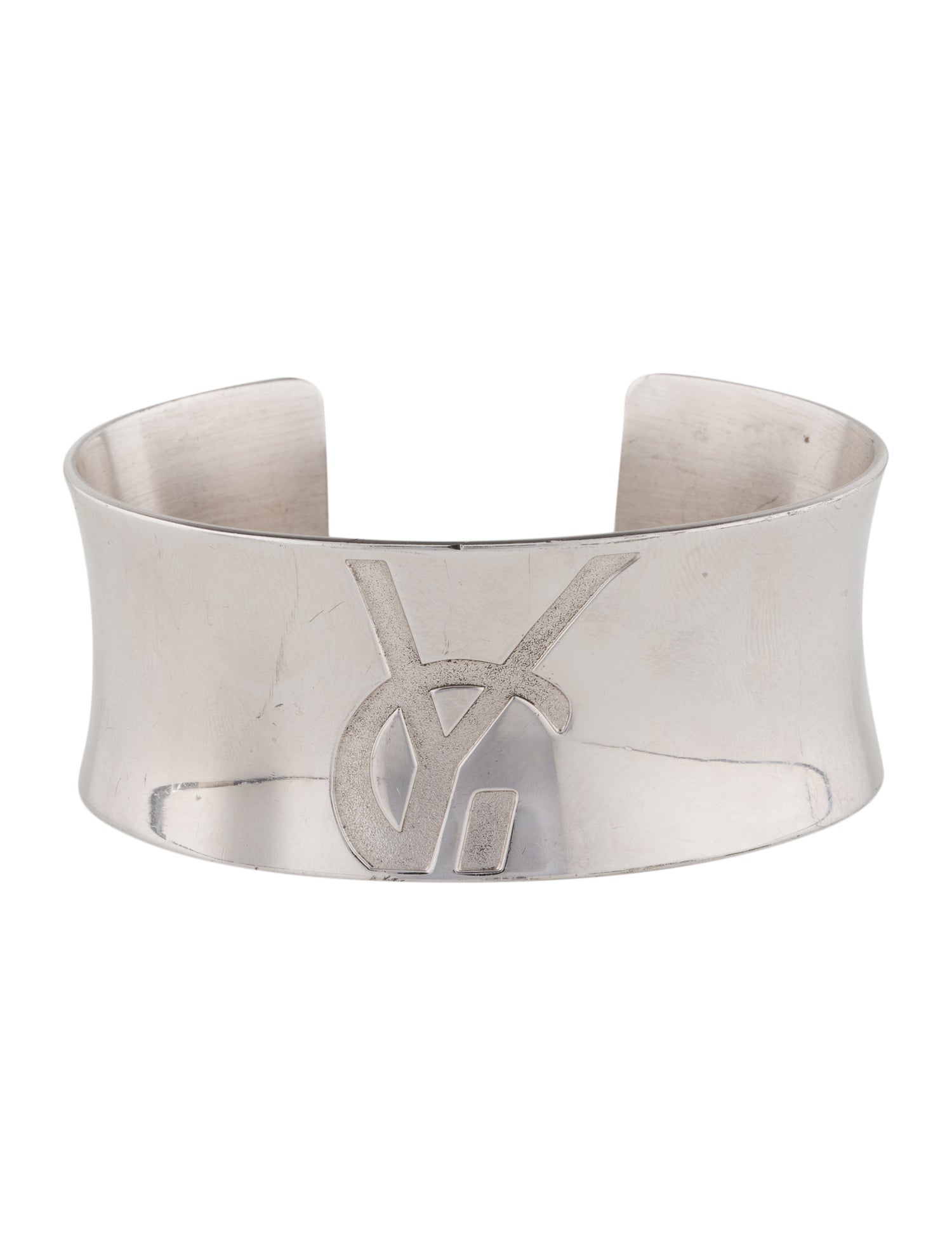 Yves Saint Laurent Vintage YSL Cuff - Sterling Silver Cuff, Bracelets ...