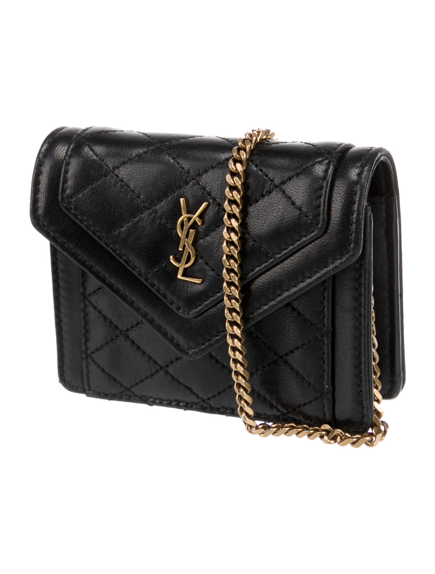 Saint Laurent Micro Gaby Bag - Black Crossbody Bags, Handbags ...