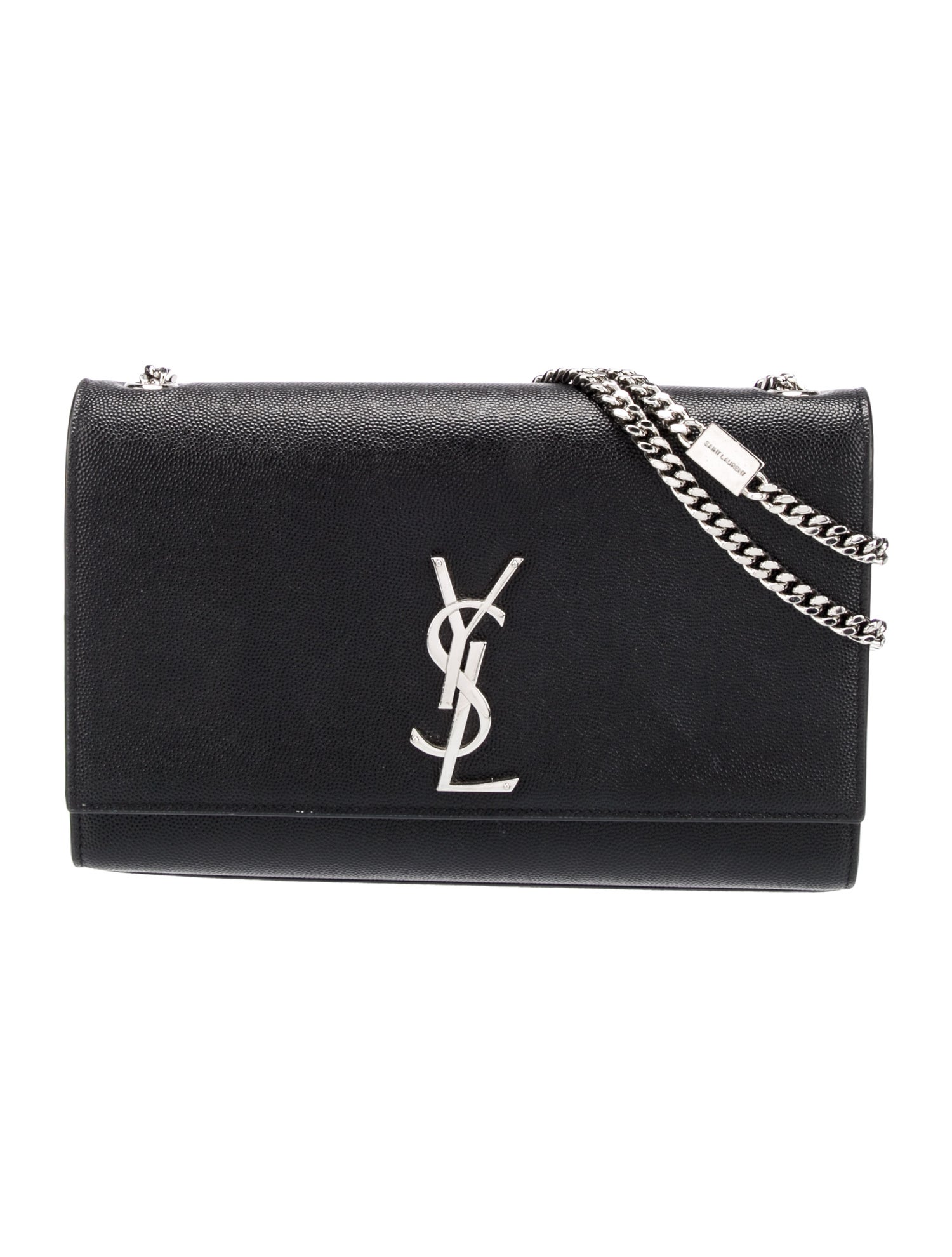Yves Saint Laurent Medium Monogram Kate Shoulder Bag - Black Shoulder ...
