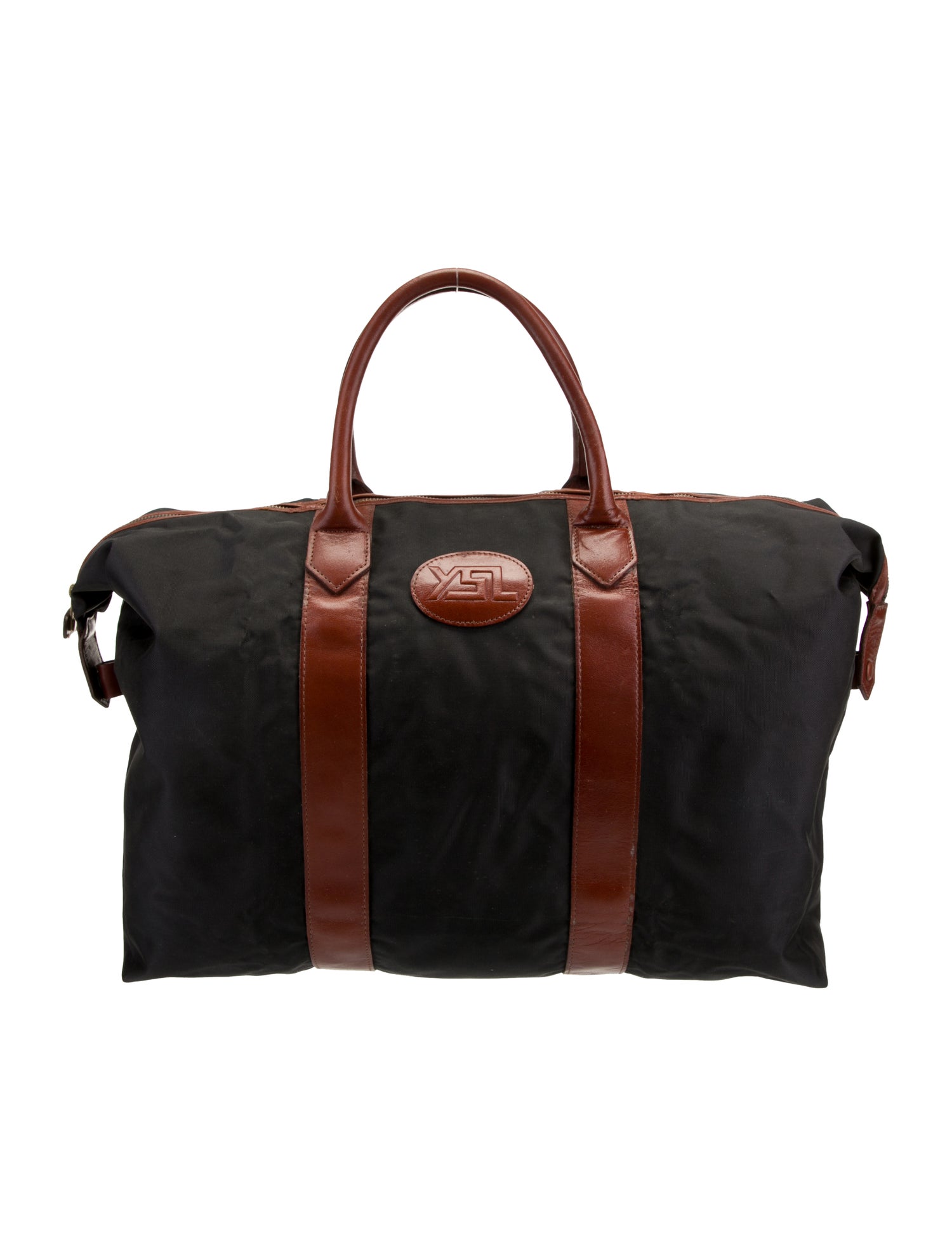 Yves Saint Laurent Nylon Weekender Bag Vintage - Black Luggage and ...