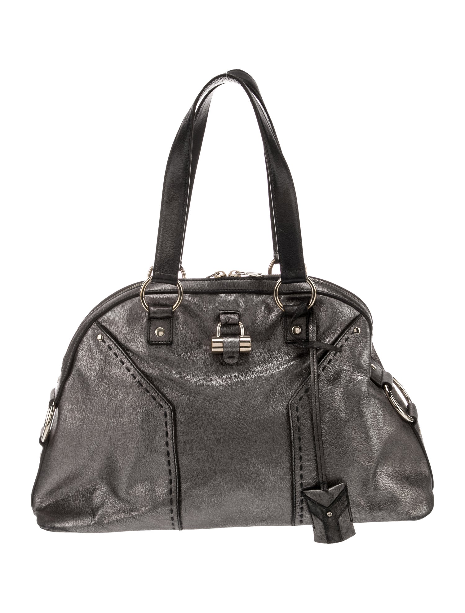Valentino Pleather Leather Bow Shoulder Bag - Metallic Shoulder Bags ...