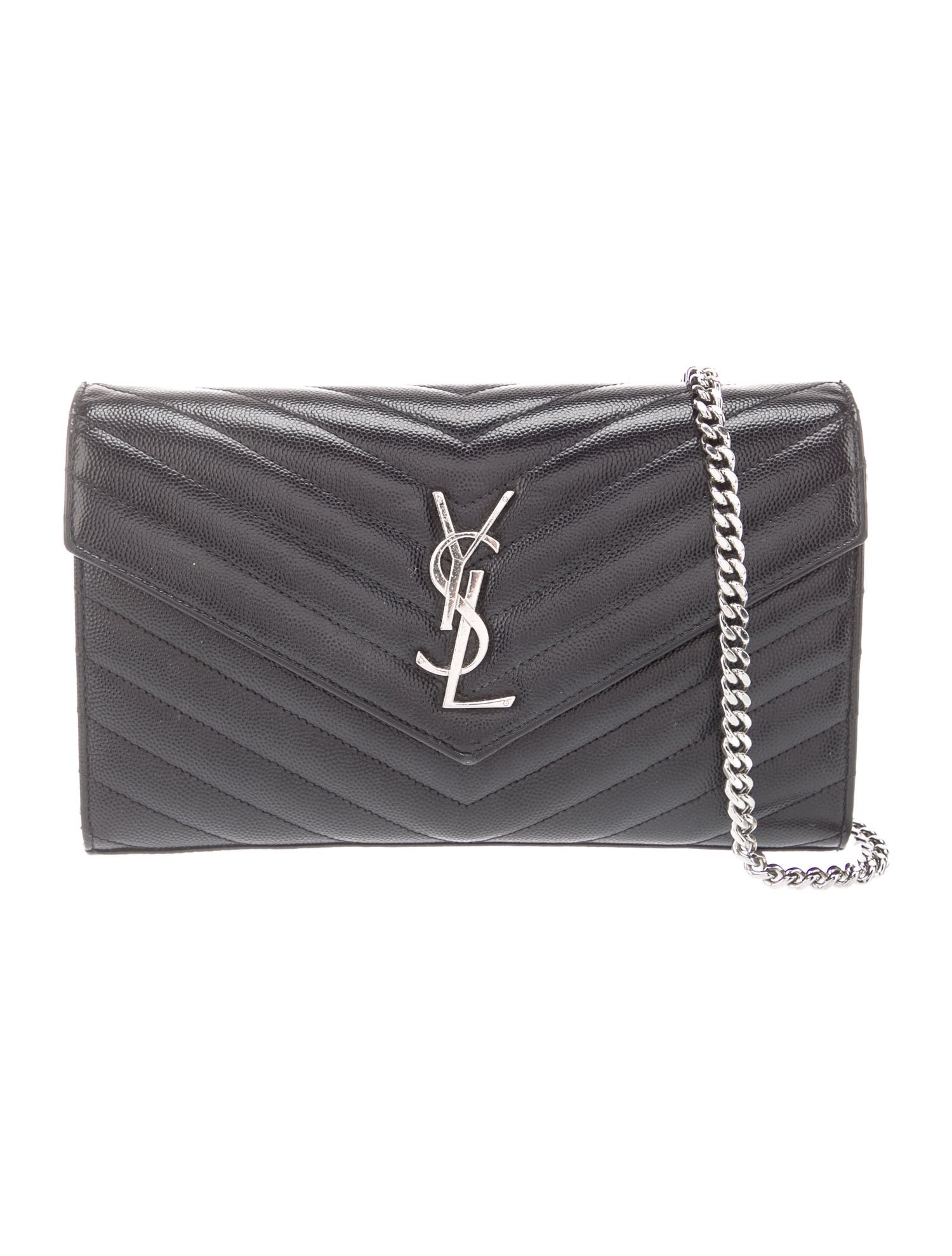 Yves Saint Laurent Leather Clutch 2021 - Black Crossbody Bags, Handbags ...