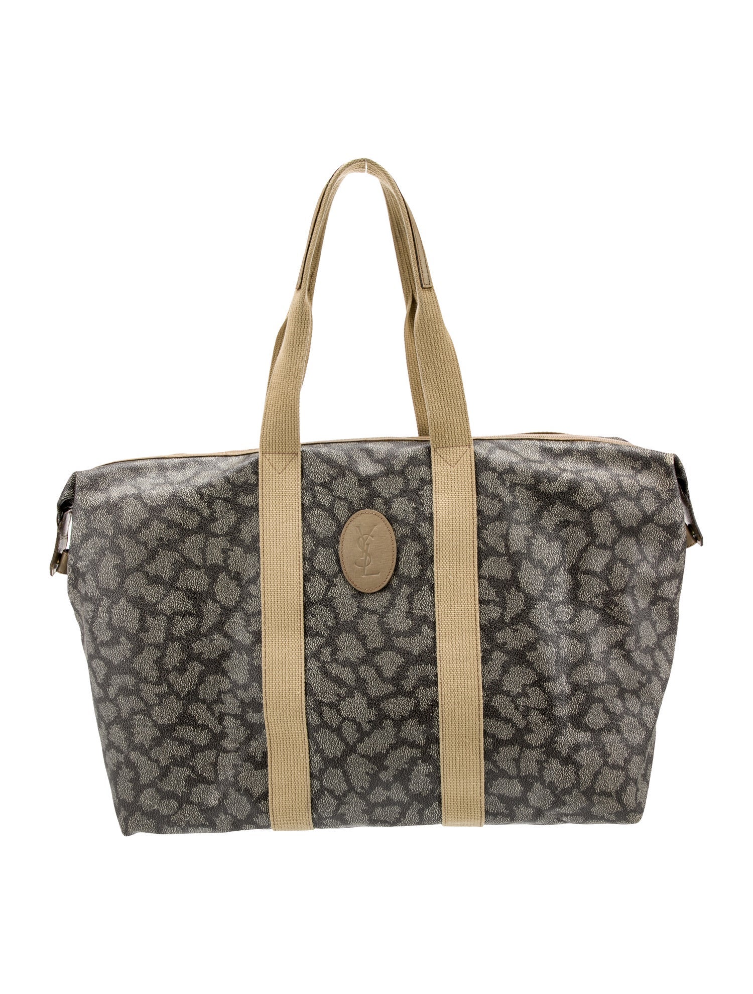 Yves Saint Laurent Signature Weekender Bag - Neutrals Luggage and ...