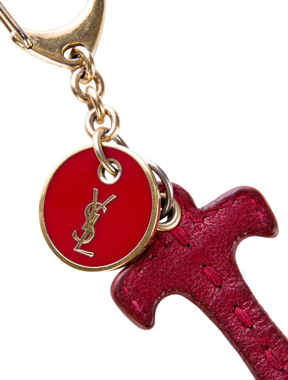 Yves Saint Laurent Leather Anchor Keychain - Accessories - YVE58425 ...