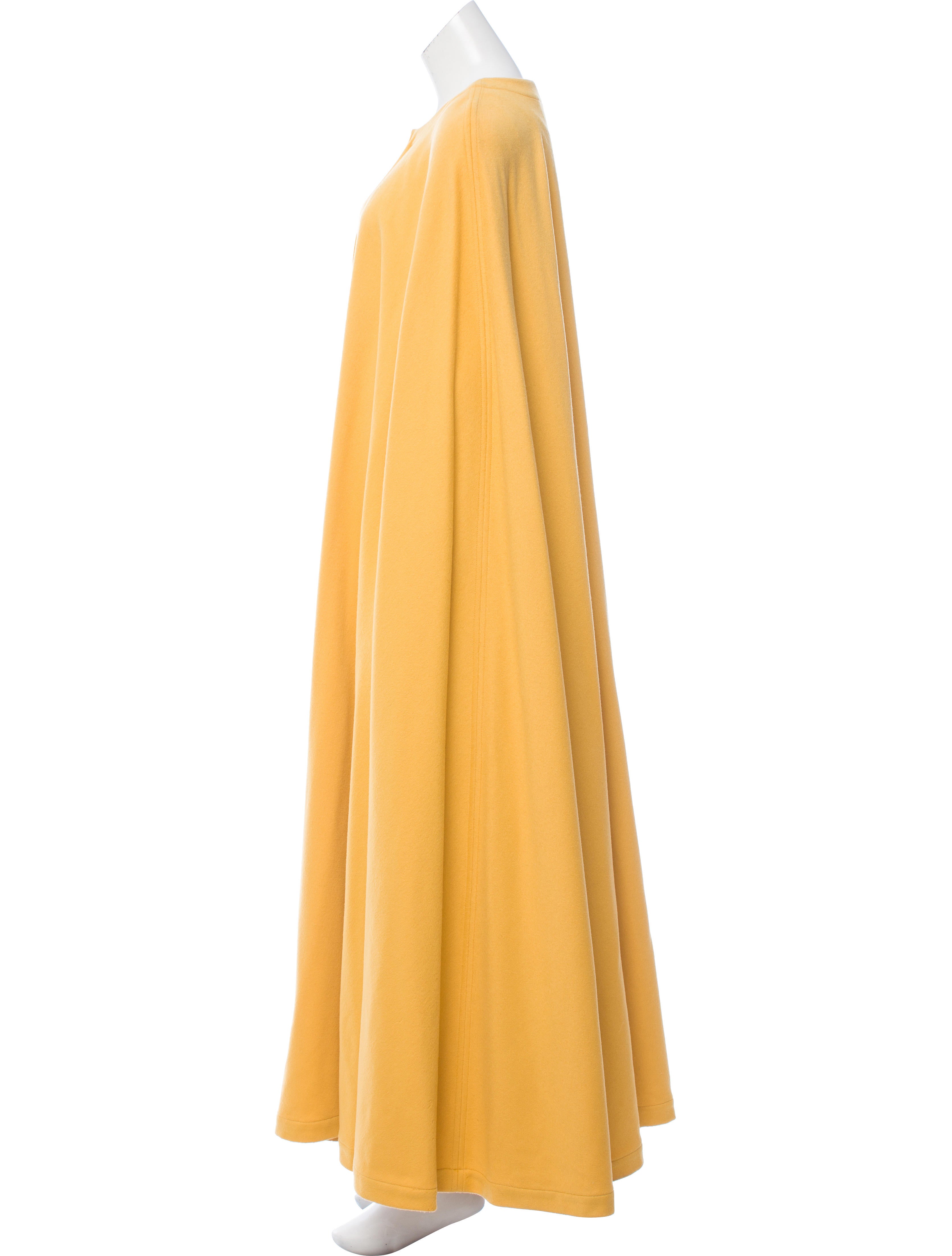 Yves Saint Laurent Vintage Wool Cape - Yellow Coats, Clothing ...