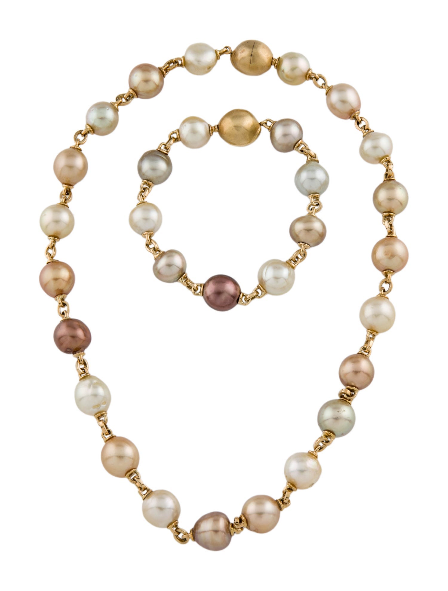 Yvel 18K Pearl Convertible Necklace - 18K Yellow Gold Bead, Bracelets ...