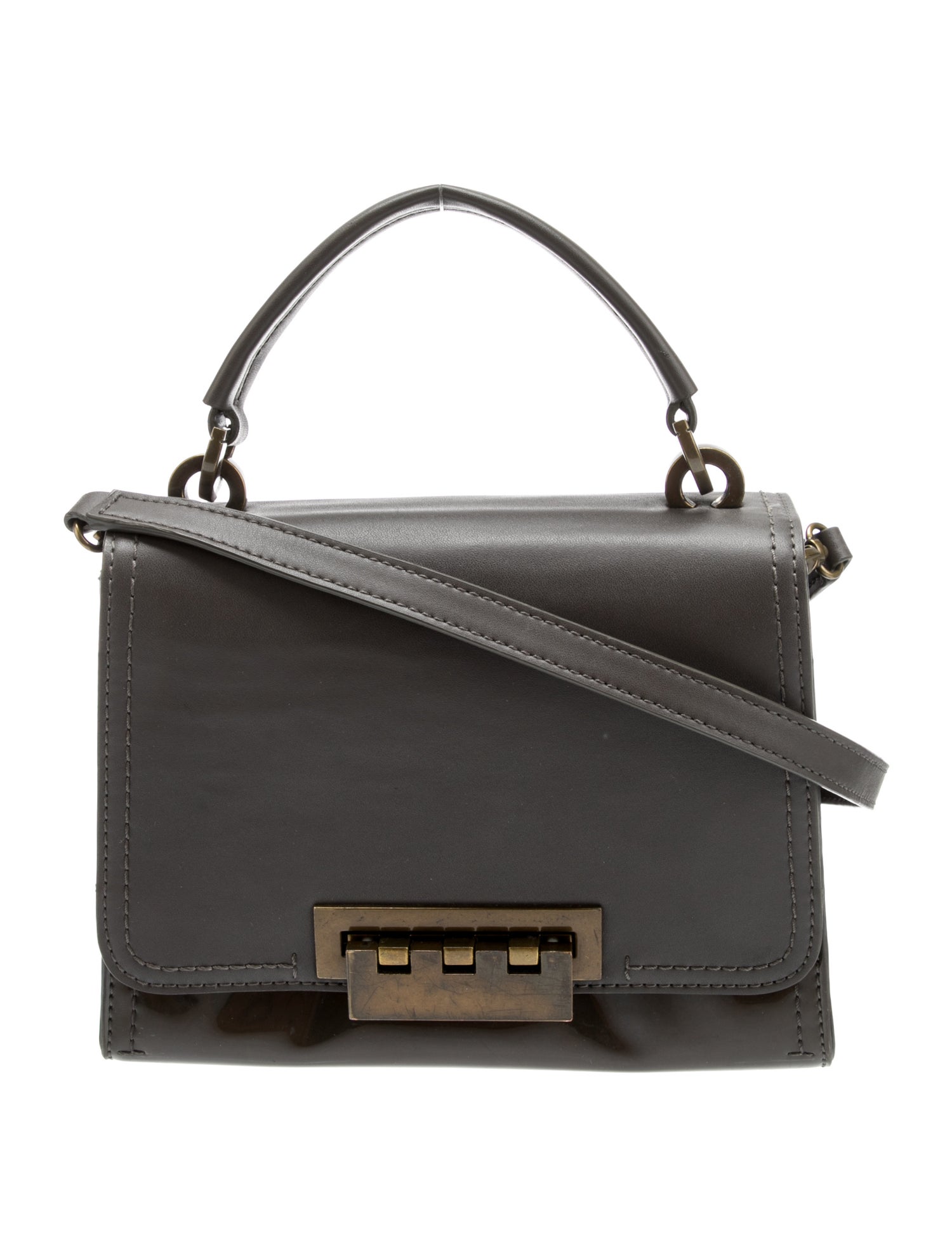 Burberry Patent Leather Rachel Bag w/ Tags - Black Handle Bags ...