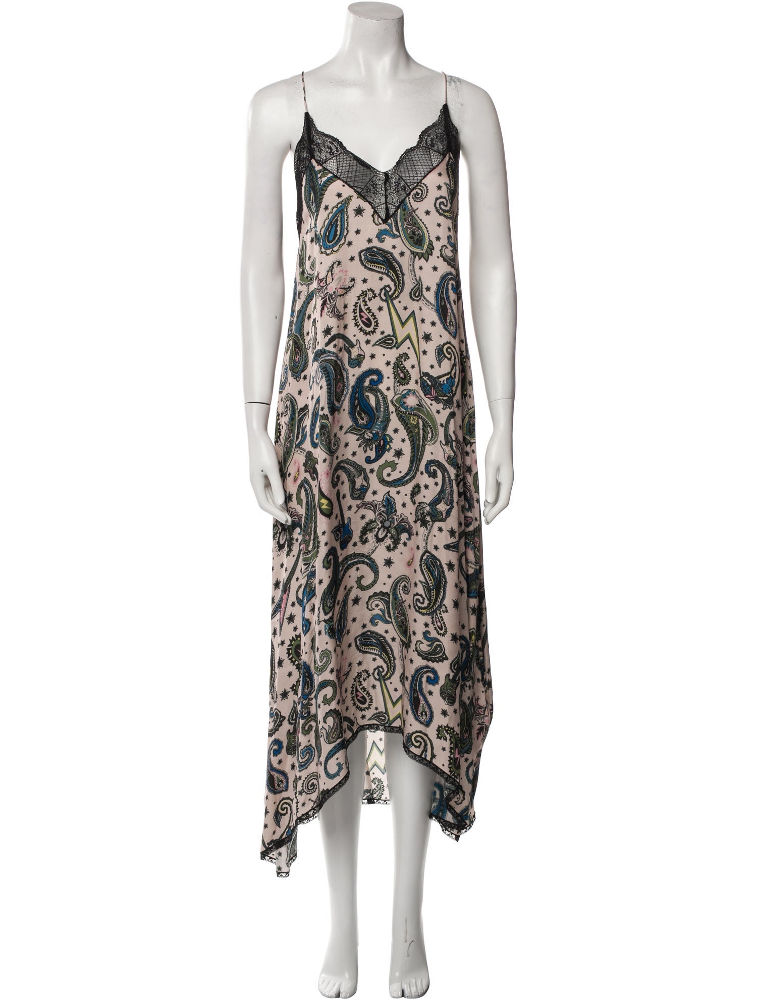 Zadig & Voltaire Paisley Print Midi Length Dress - Pink Dresses ...
