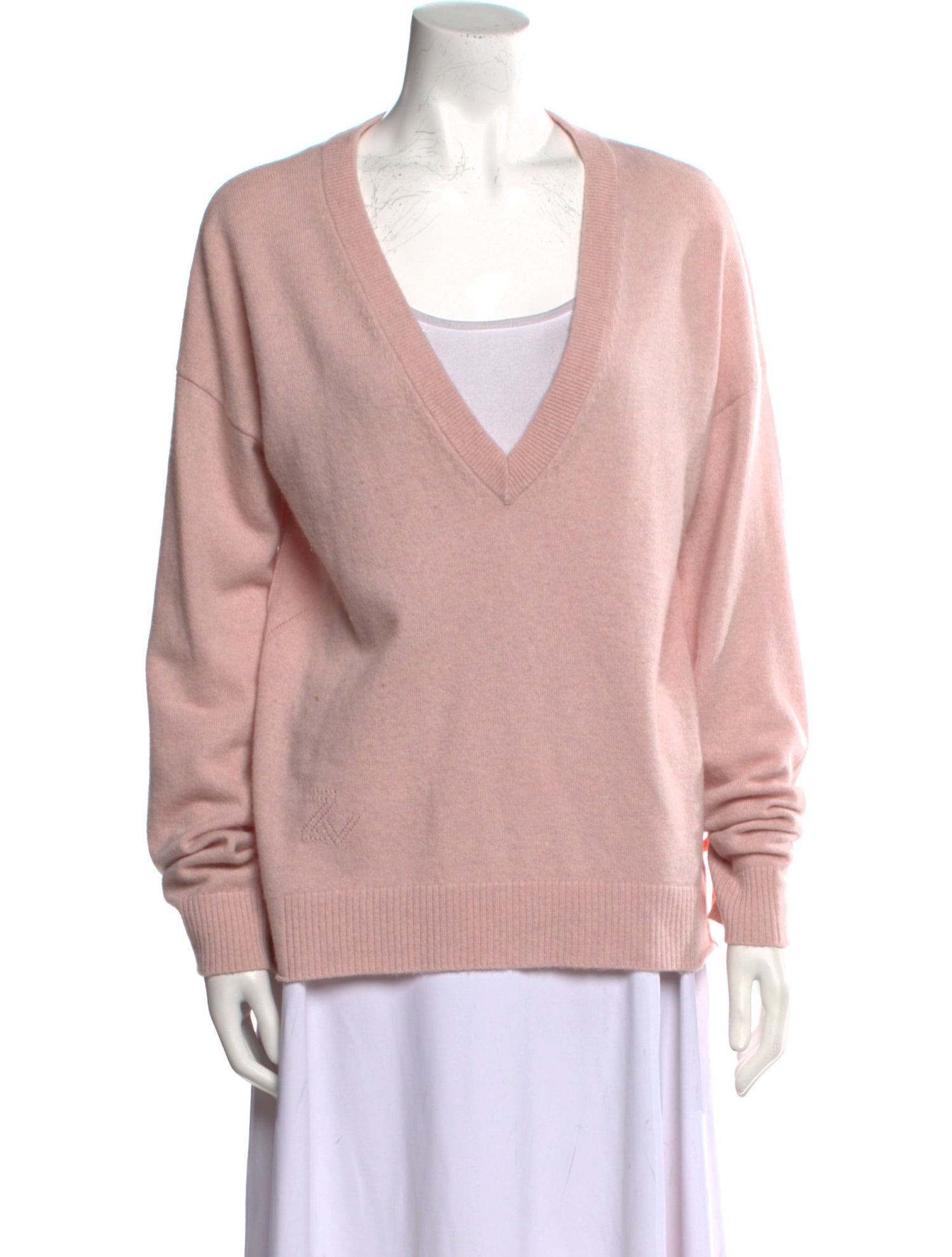 Zadig & Voltaire Cashmere V-Neck Sweater - Pink Knitwear, Clothing ...