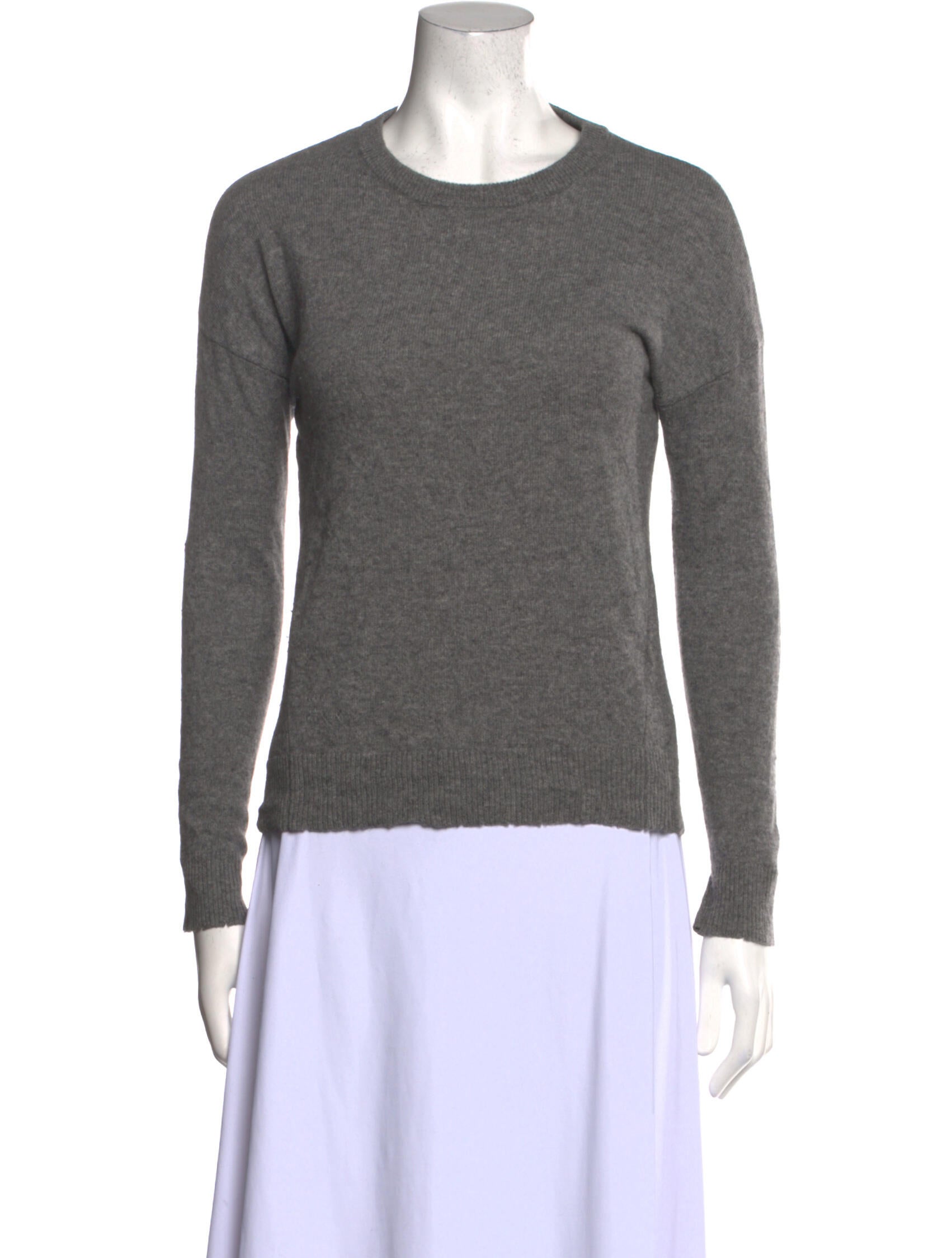 Zadig & Voltaire Cashmere Scoop Neck Sweater - Grey Knitwear, Clothing ...
