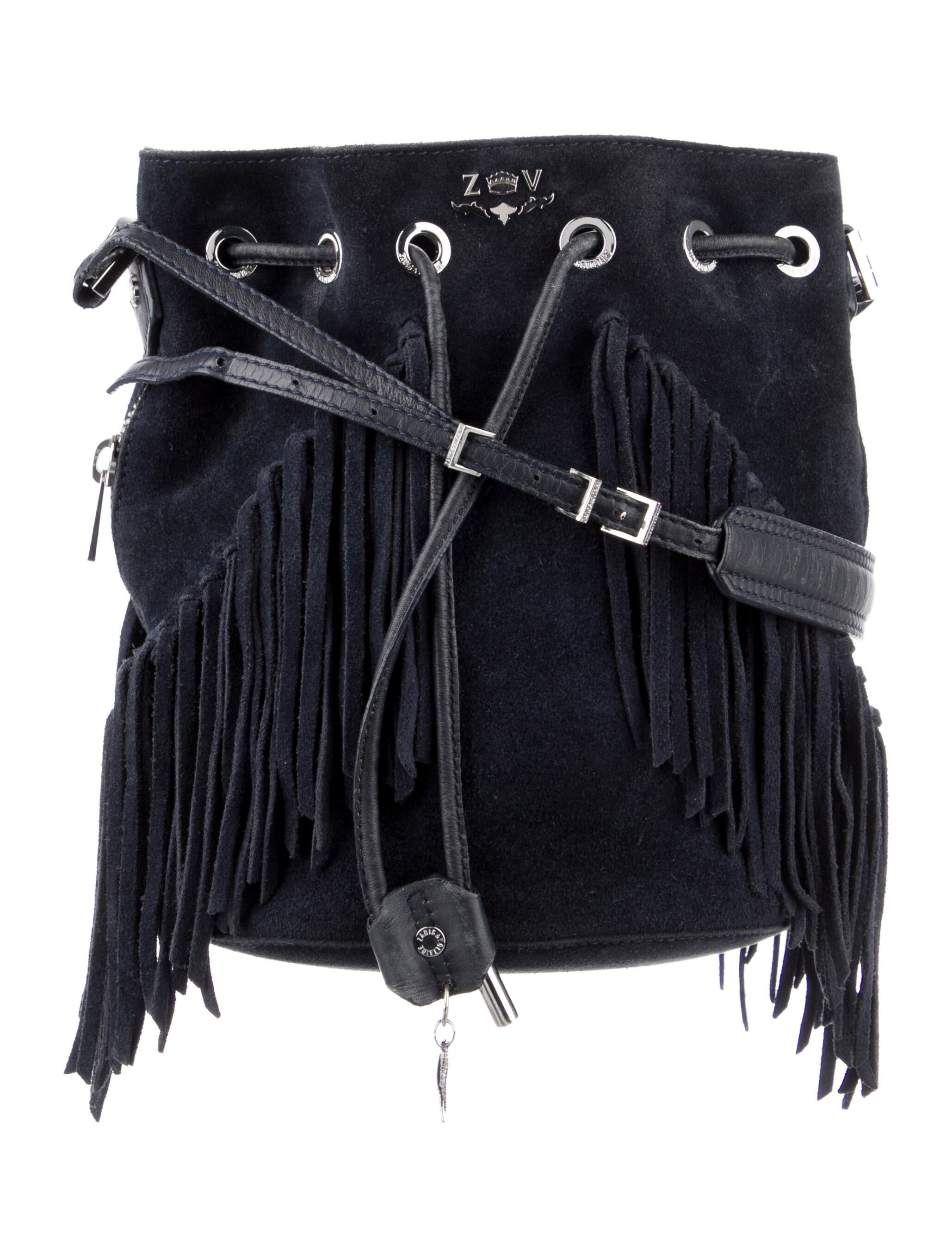 Zadig & Voltaire Suede Bucket Bag - Blue Bucket Bags, Handbags ...