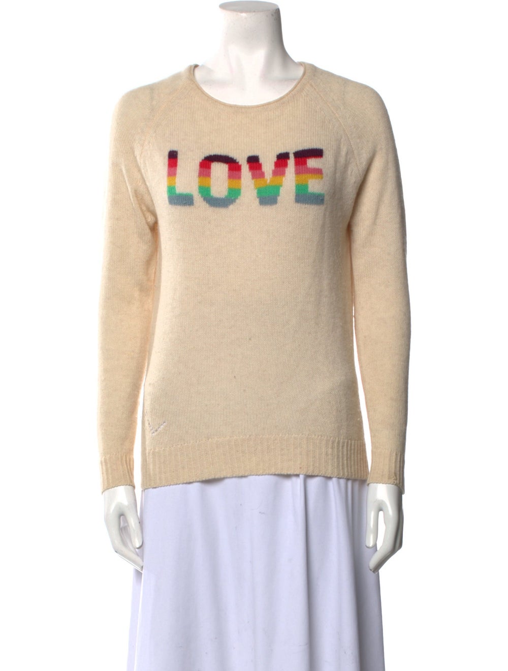 Zadig & Voltaire Cashmere Sweater Neutrals Graphic Pr… - Gem