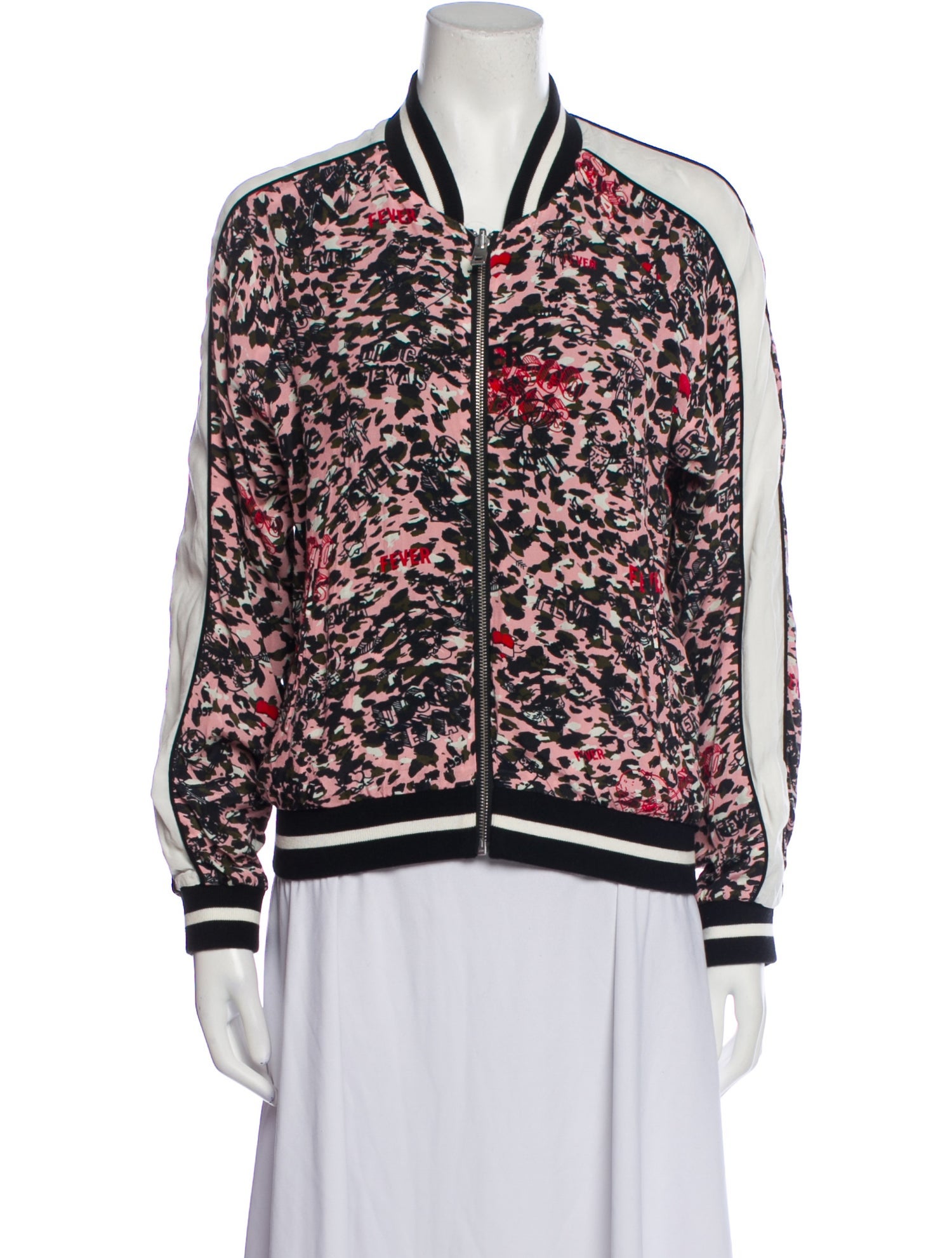 Zadig & Voltaire Printed Bomber Jacket - Pink Jackets, Clothing ...