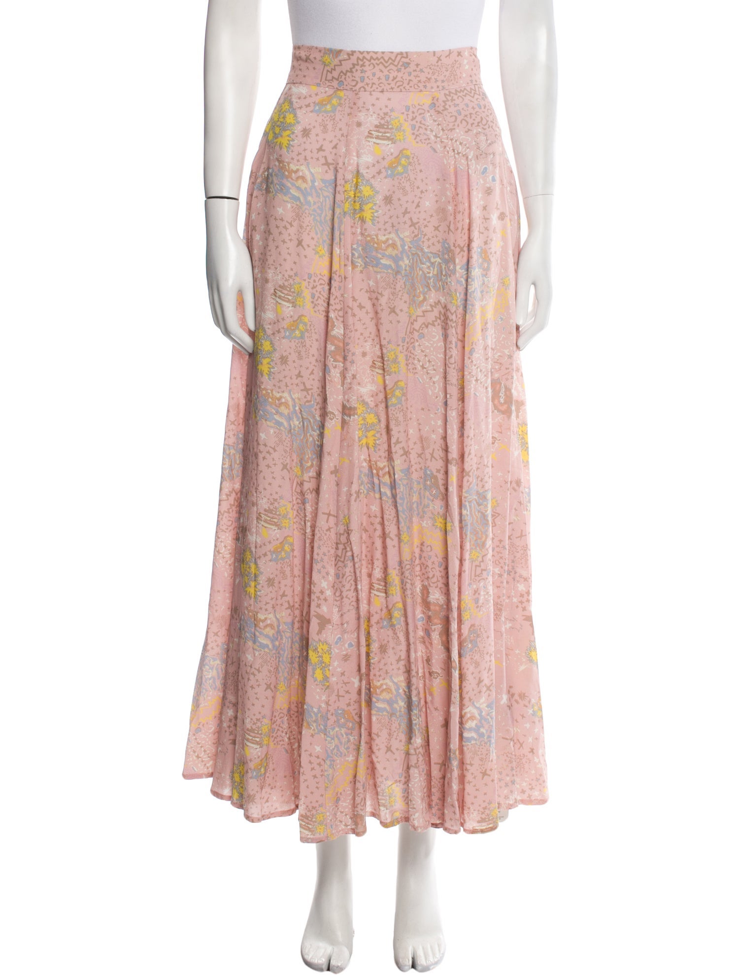 Zadig & Voltaire Printed Long Skirt - Pink Skirts, Clothing - ZAV92005 ...