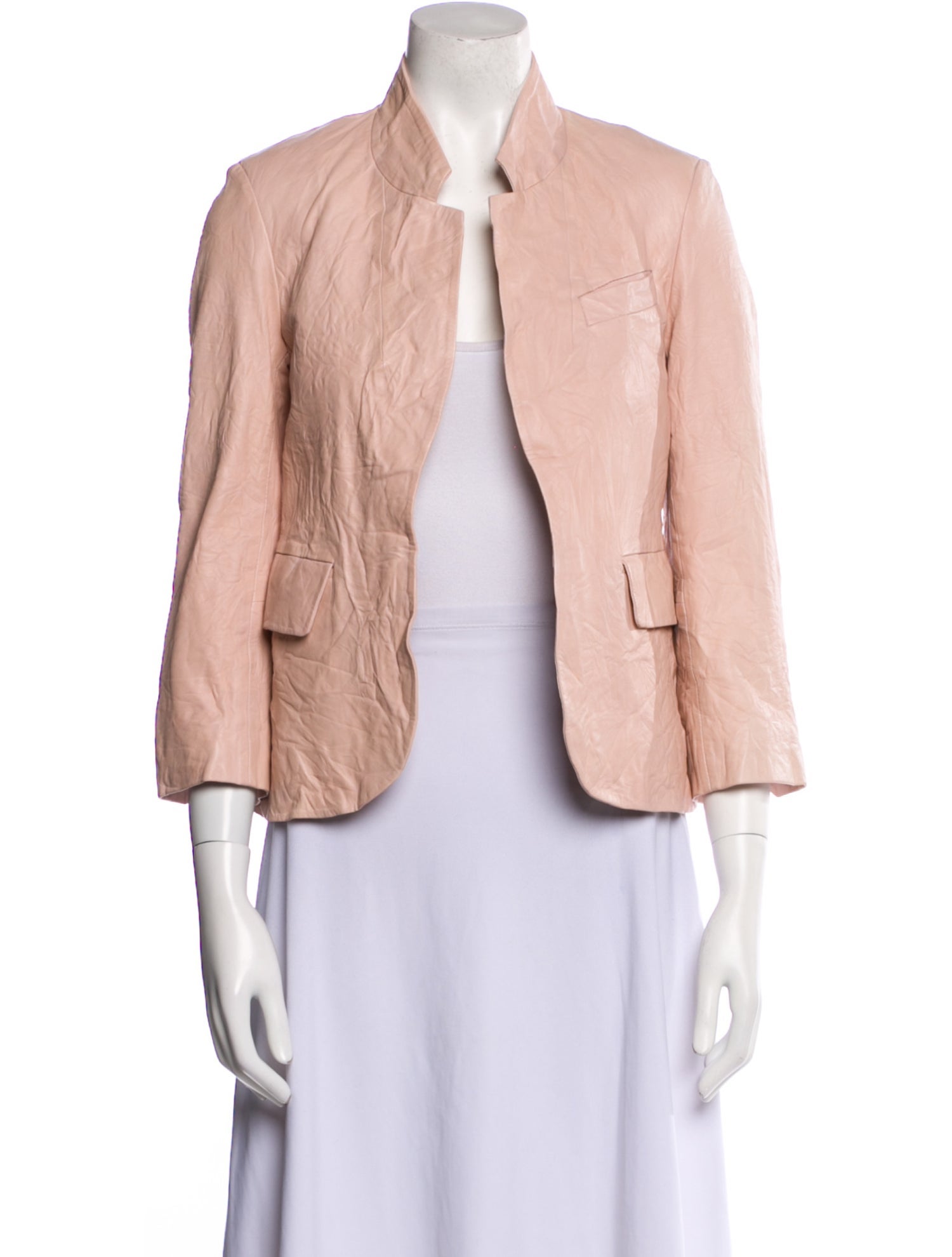 Zadig & Voltaire Lamb Leather Evening Jacket - Pink Jackets, Clothing ...