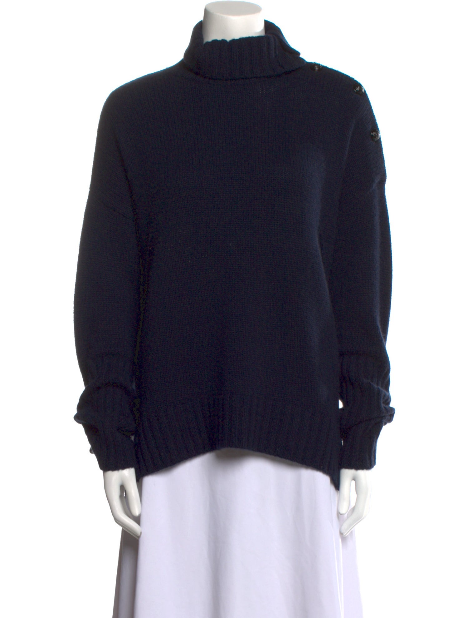 Zadig & Voltaire Cashmere Turtleneck Sweater - Blue Knitwear, Clothing ...