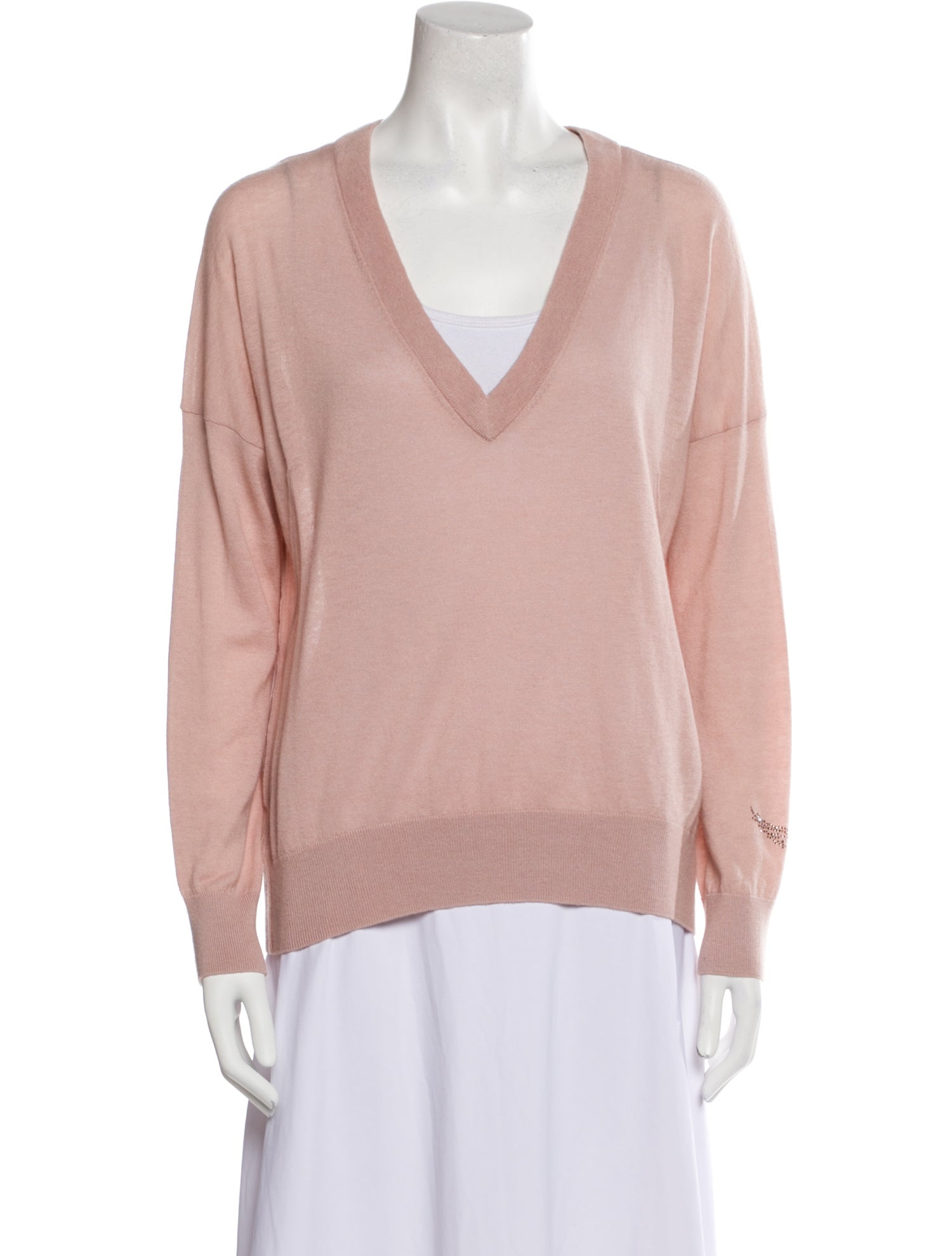 Zadig & Voltaire Cashmere V-Neck Sweater - Pink Knitwear, Clothing ...