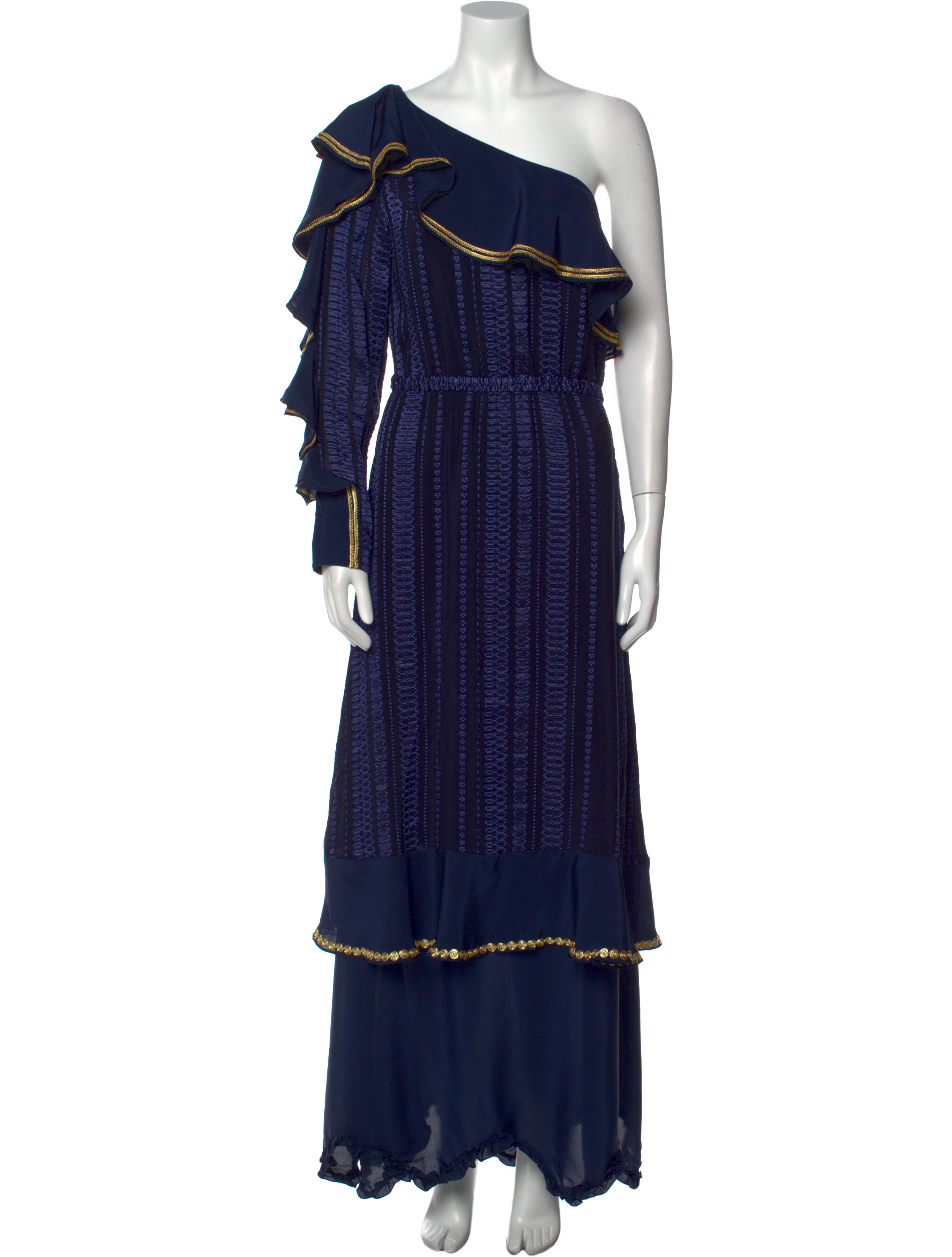 Zeus + Dione Silk Long Dress - Blue Dresses, Clothing - ZDDSF20454 ...