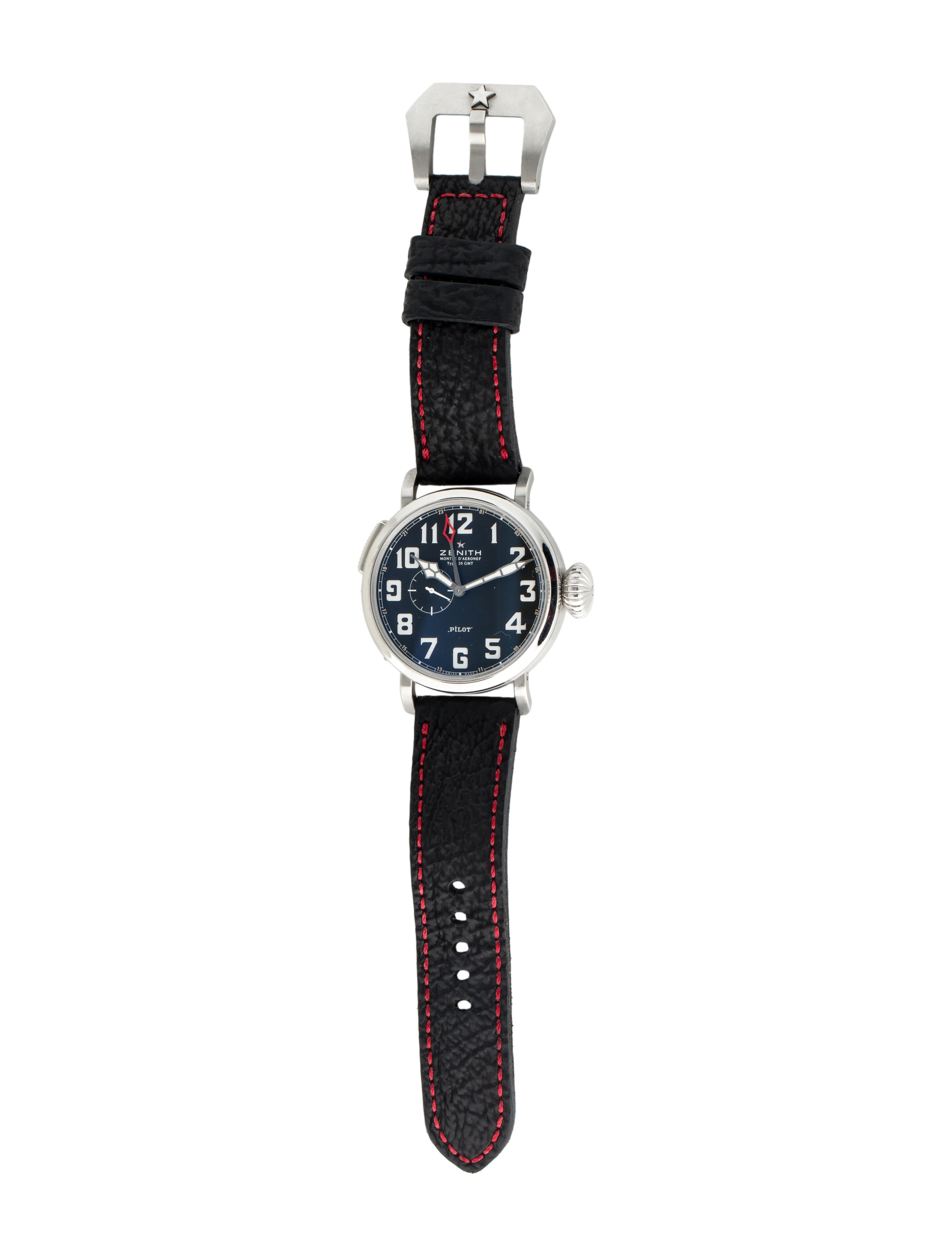 Zenith Pilot Montre d'Aeronef Type 20 GMT Watch | The RealReal
