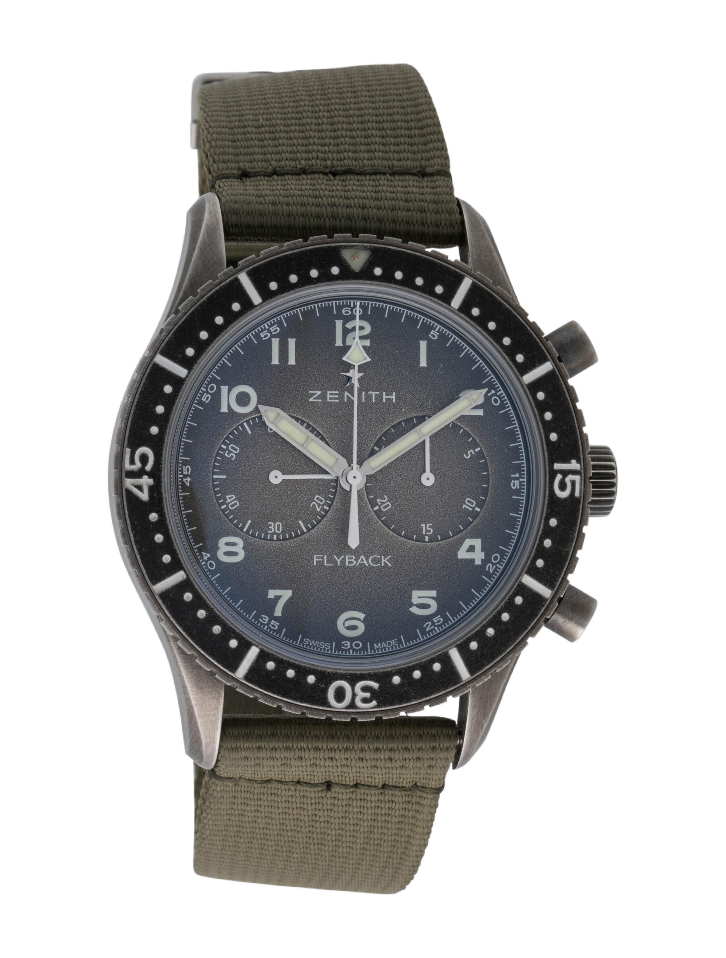 Zenith Pilot Flyback Watch - 11.2240.405 | The RealReal