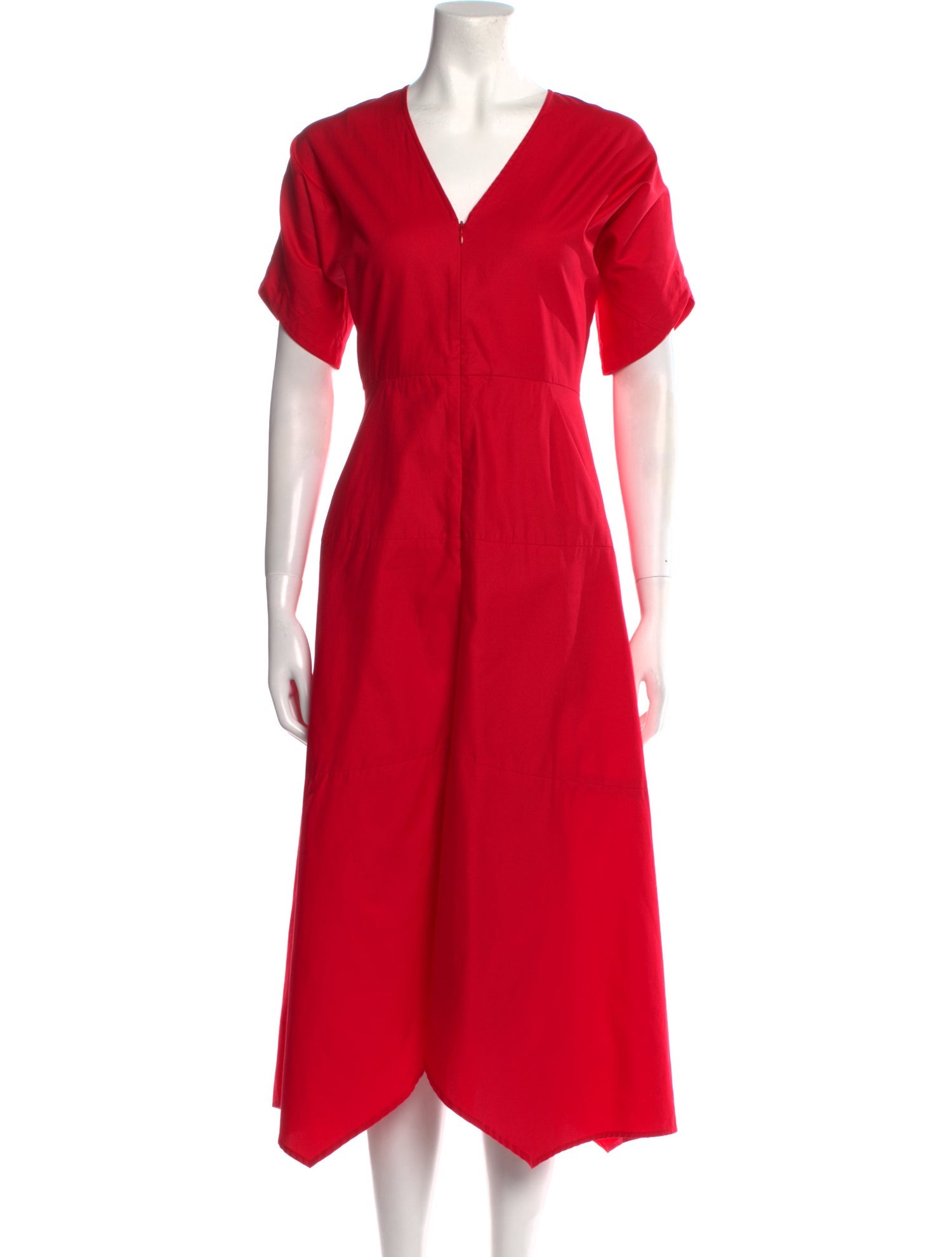 Zero + Maria Cornejo V-Neck Long Dress - Red Dresses, Clothing ...
