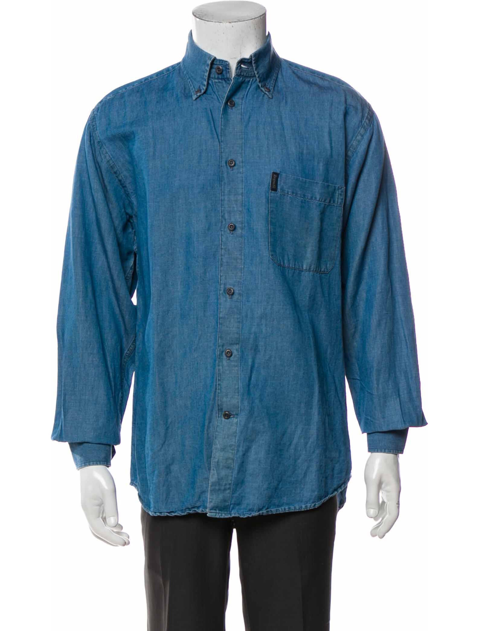 Ermenegildo Zegna Ermenegildo Zegna - Silver Casual Shirts, Clothing ...