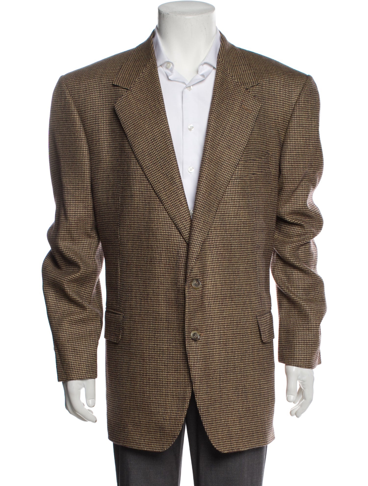 Ermenegildo Zegna Houndstooth Print Blazer - Neutrals Jackets, Clothing ...