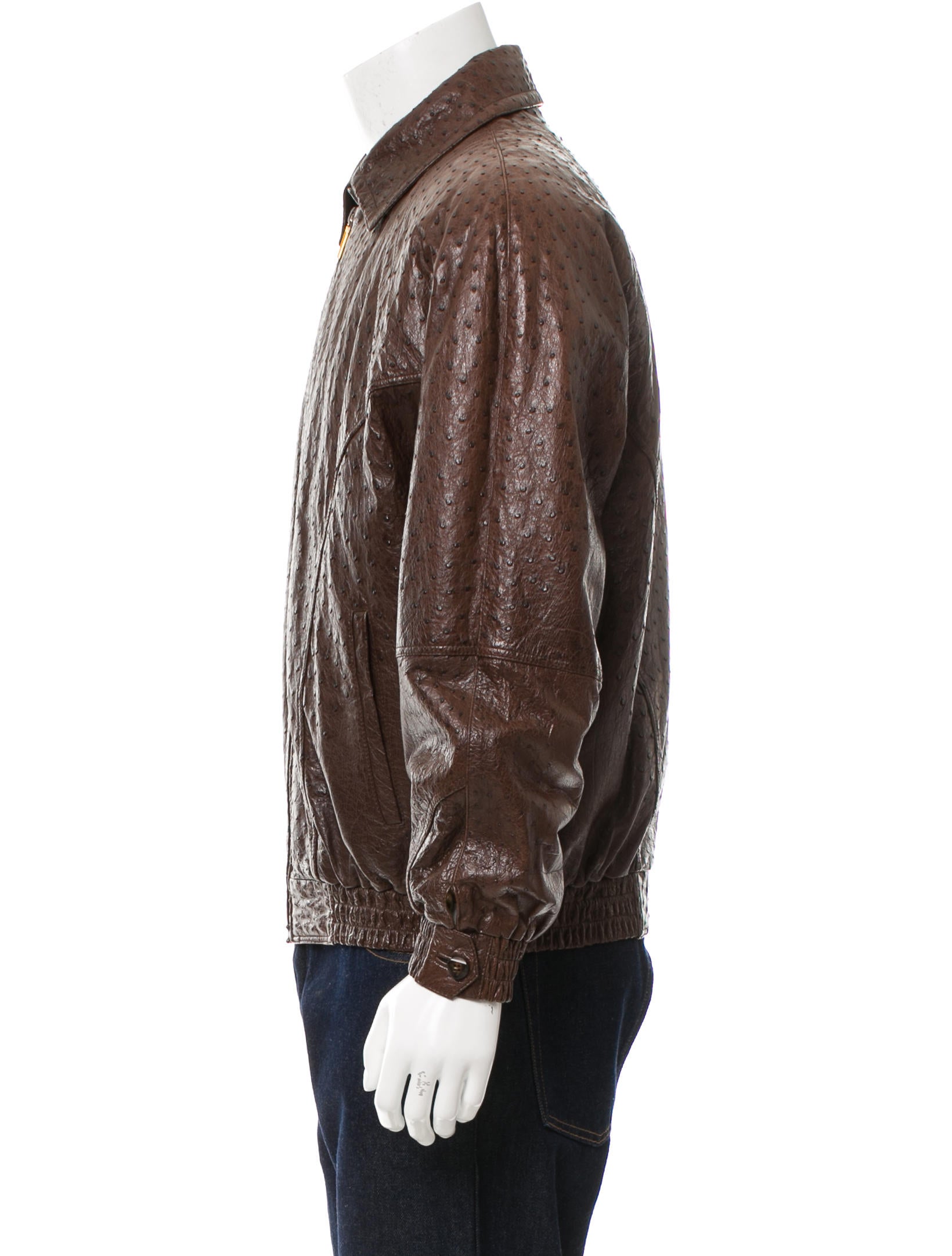 Zilli Fur-Lined Ostrich Jacket - Brown Outerwear, Clothing - ZIL20014 ...