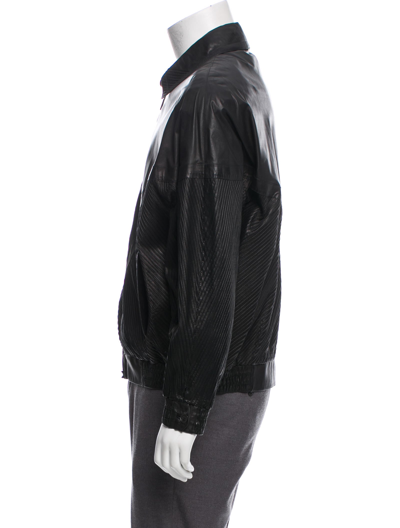 Zilli Leather Bomber Jacket - Black Outerwear, Clothing - ZIL20383 ...