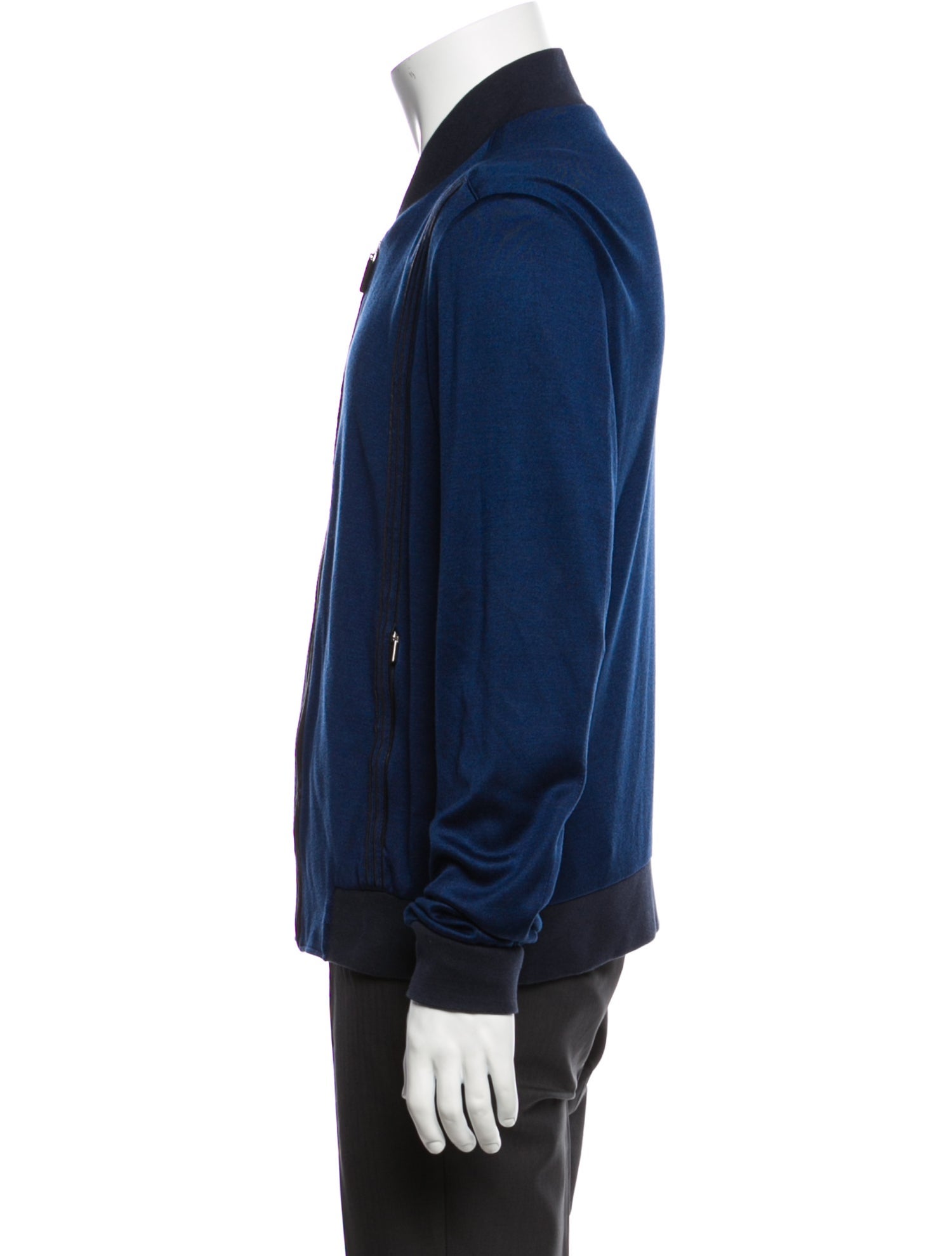 Zilli Silk Bomber Jacket - Blue Outerwear, Clothing - ZIL21962 | The ...