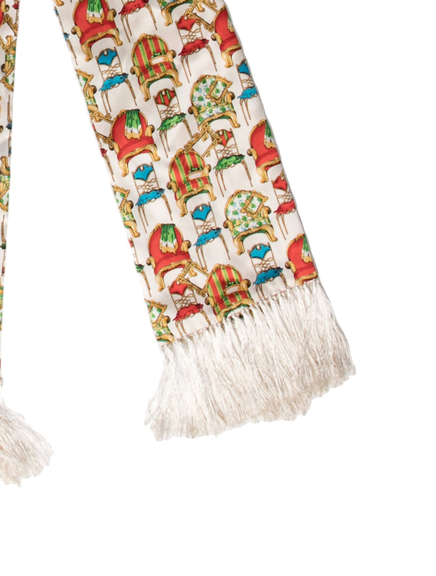 CH Carolina Herrera Cashmere Printed Scarf - Yellow Scarves and Shawls ...