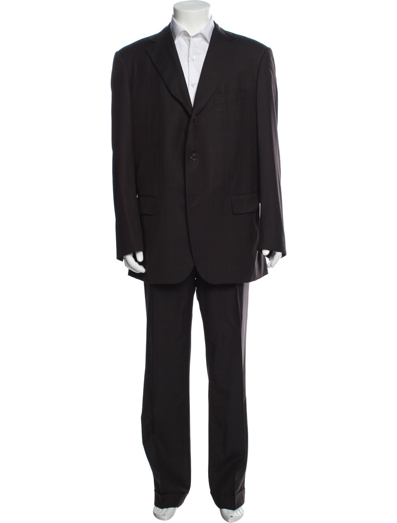 Zilli Silk Two-Piece Suit - Brown, 11.25" Rise Suiting, Clothing ...