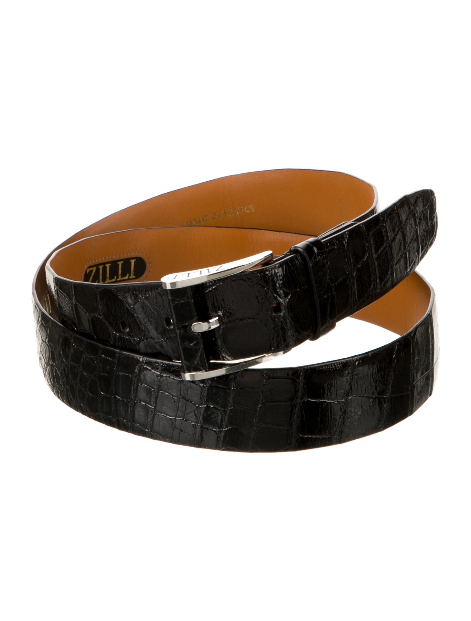 Zilli Crocodile Waist Belt - Black Belts, Accessories - ZIL22120 | The ...
