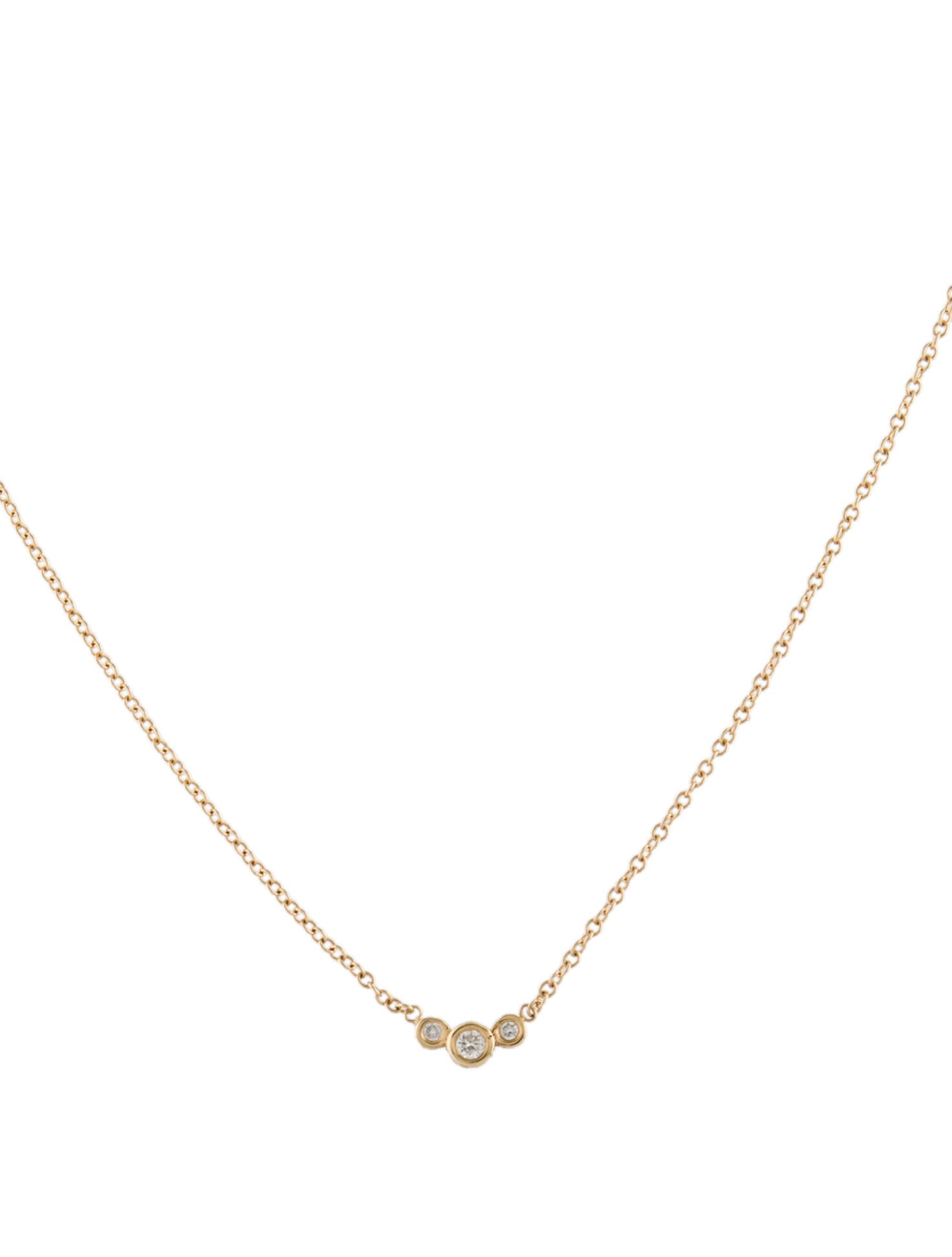 Tiffany & Co. Diamonds by the Yard® Single Diamond Pendant Necklace ...