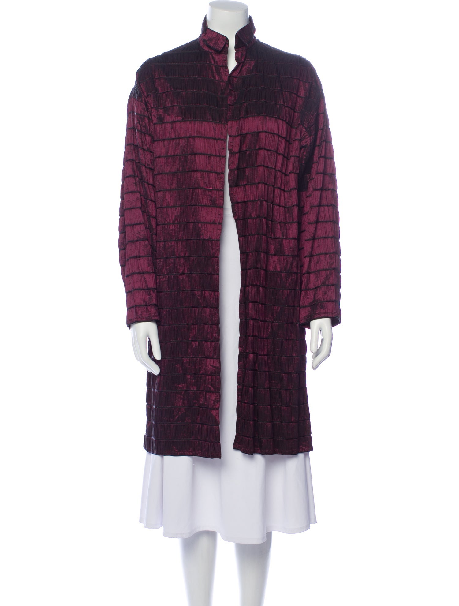 Zoran Silk Plaid Print Evening Jacket - Purple Jackets, Clothing ...