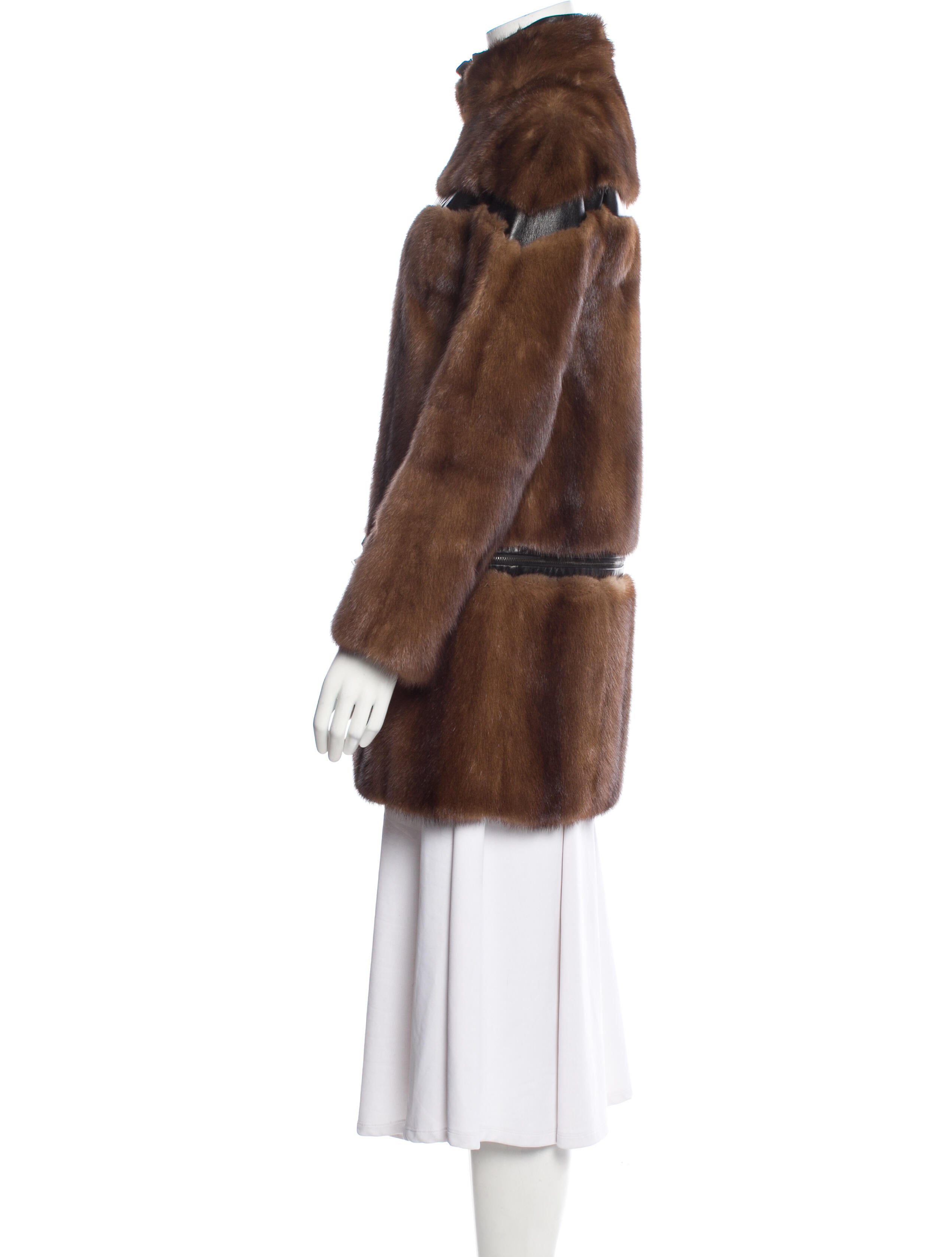 Zandra Rhodes Mink Fur Coat - Brown Coats, Clothing - ZRD20289 | The ...