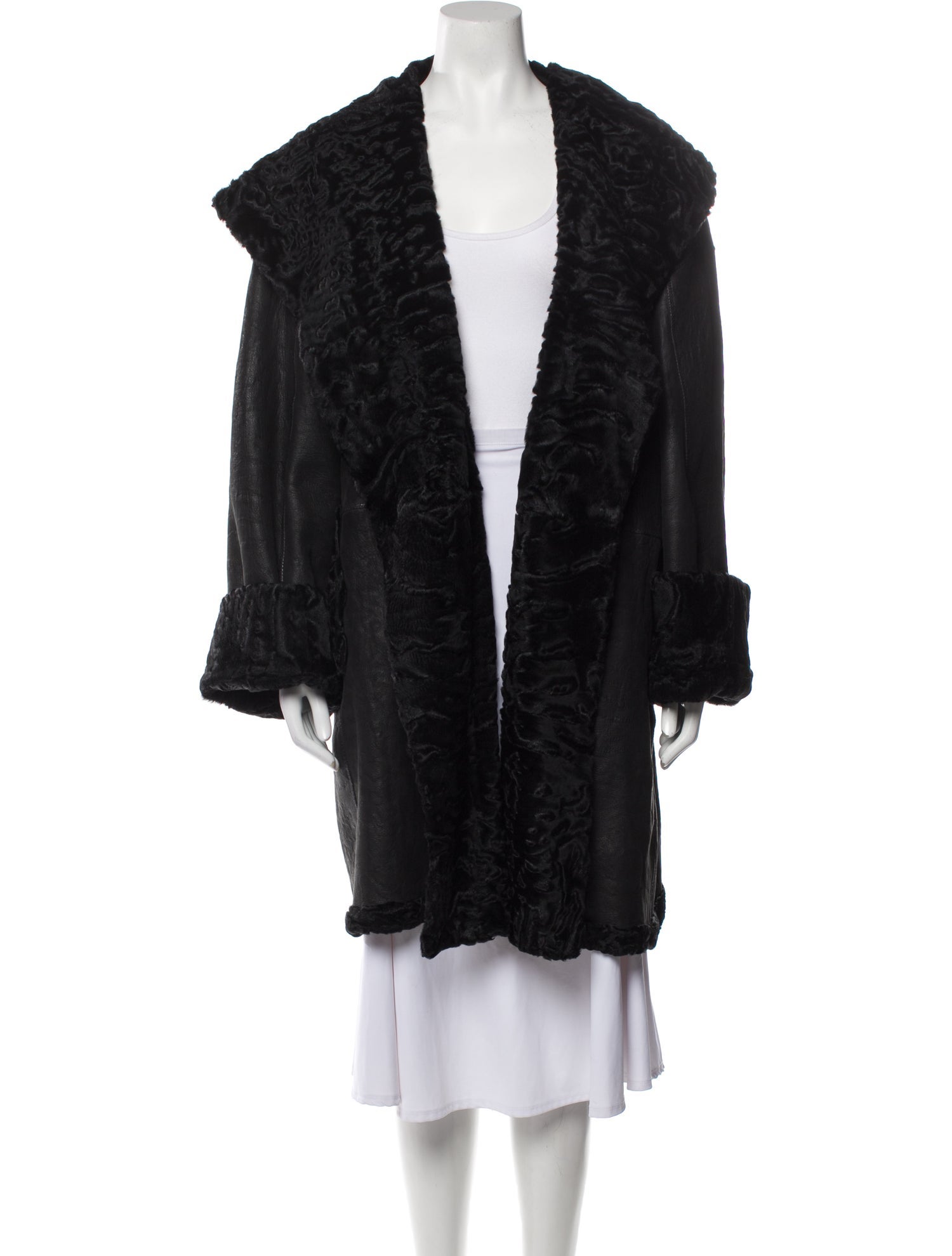 Zandra Rhodes Fur Coat - Black Coats, Clothing - ZRD20499 | The RealReal