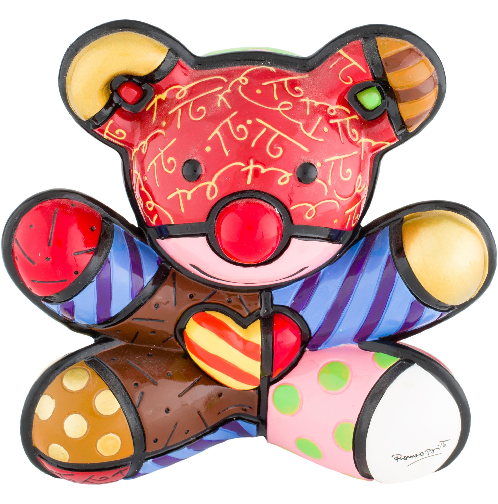 Romero Britto Love Bear - Gold - OBJ20654 | The RealReal