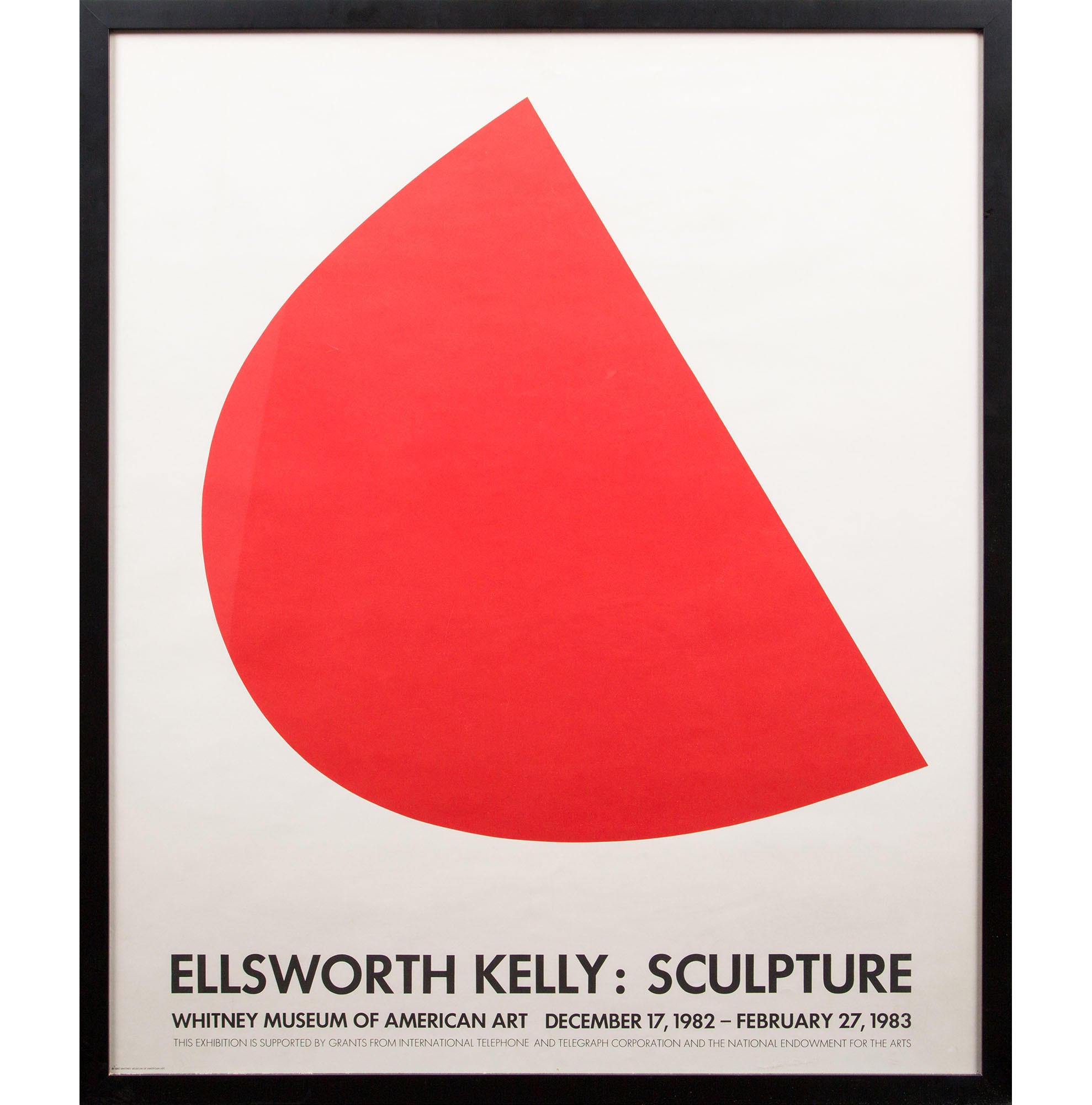 Ellsworth Kelly Exhibition Poster for Ellsworth Kelly: Sculpture - Red ...