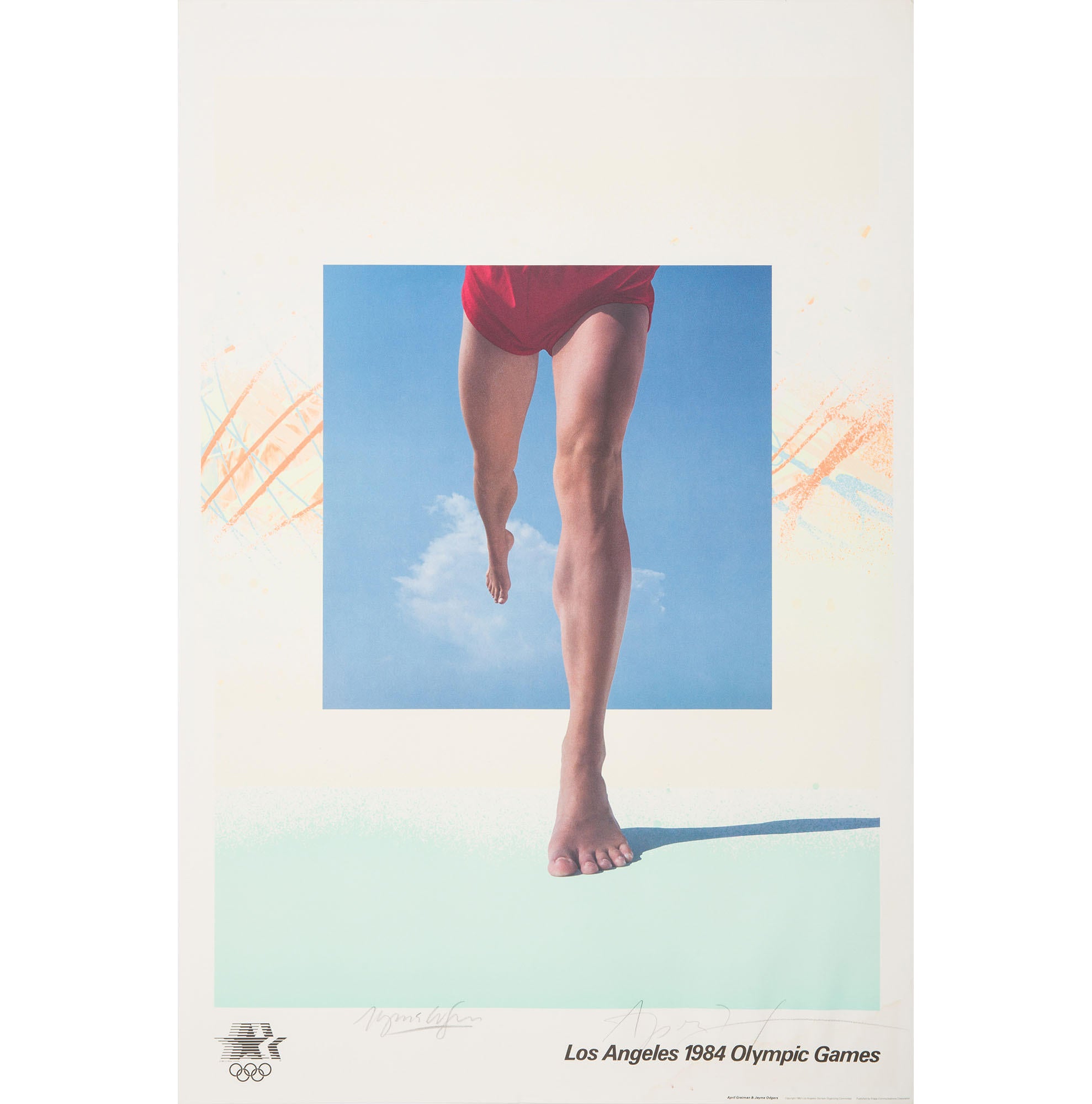 April Greiman and Jayme Odgers Olympic Poster - Untitled - Blue ...
