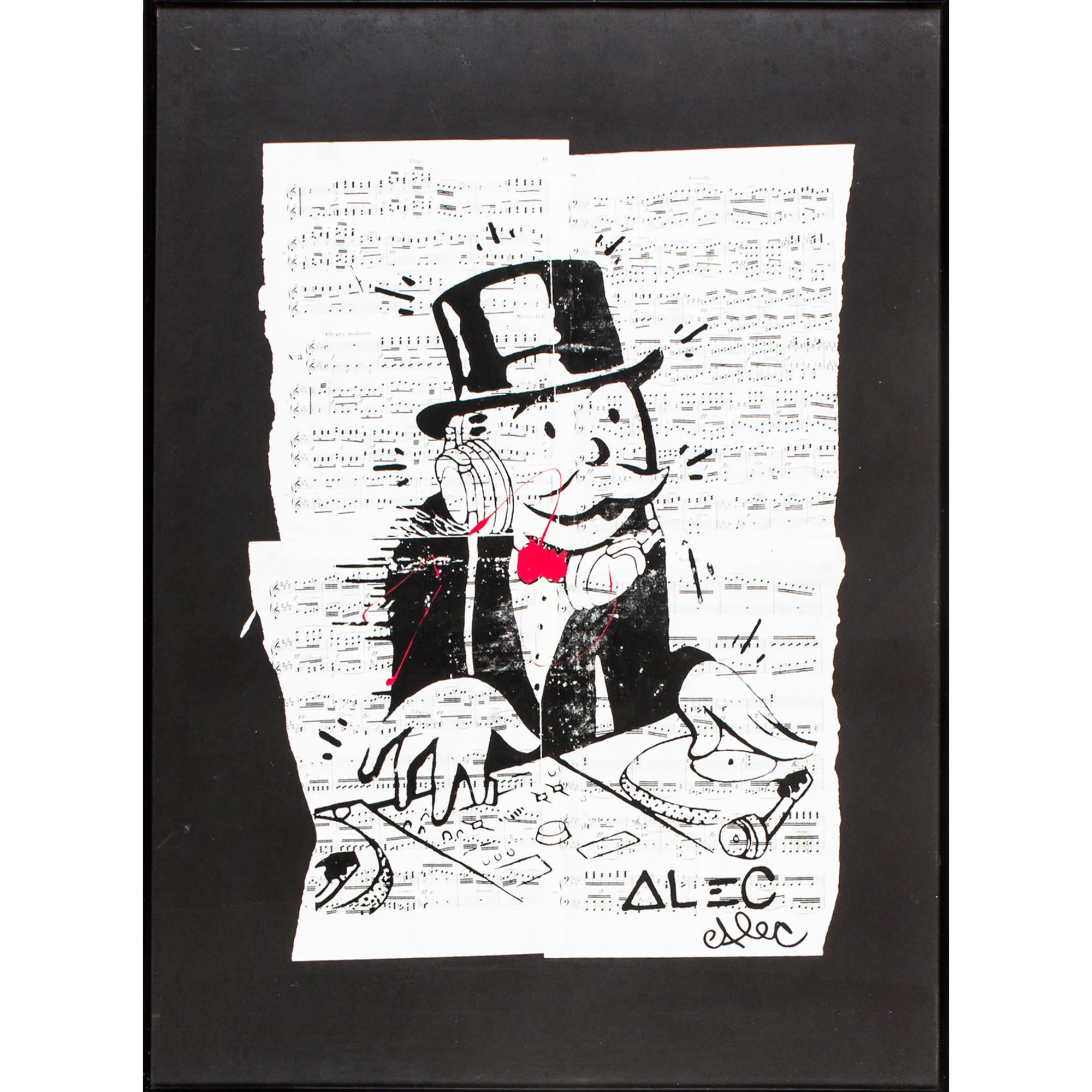 Alec Monopoly Monopoly Man as DJ - Black - PPR21632 | The RealReal