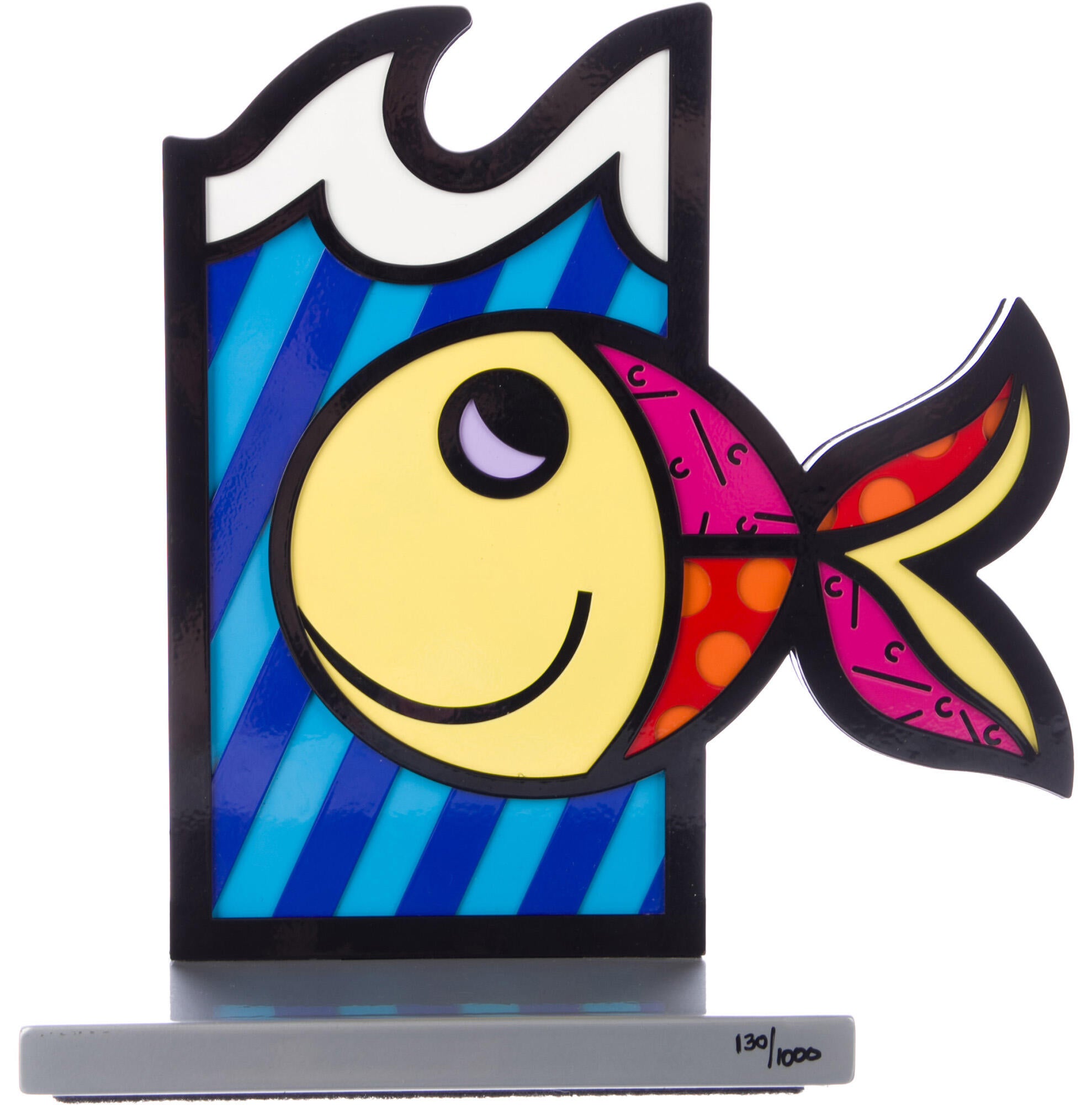 Romero Britto Boom Fish - Blue - XRBOR20037 | The RealReal